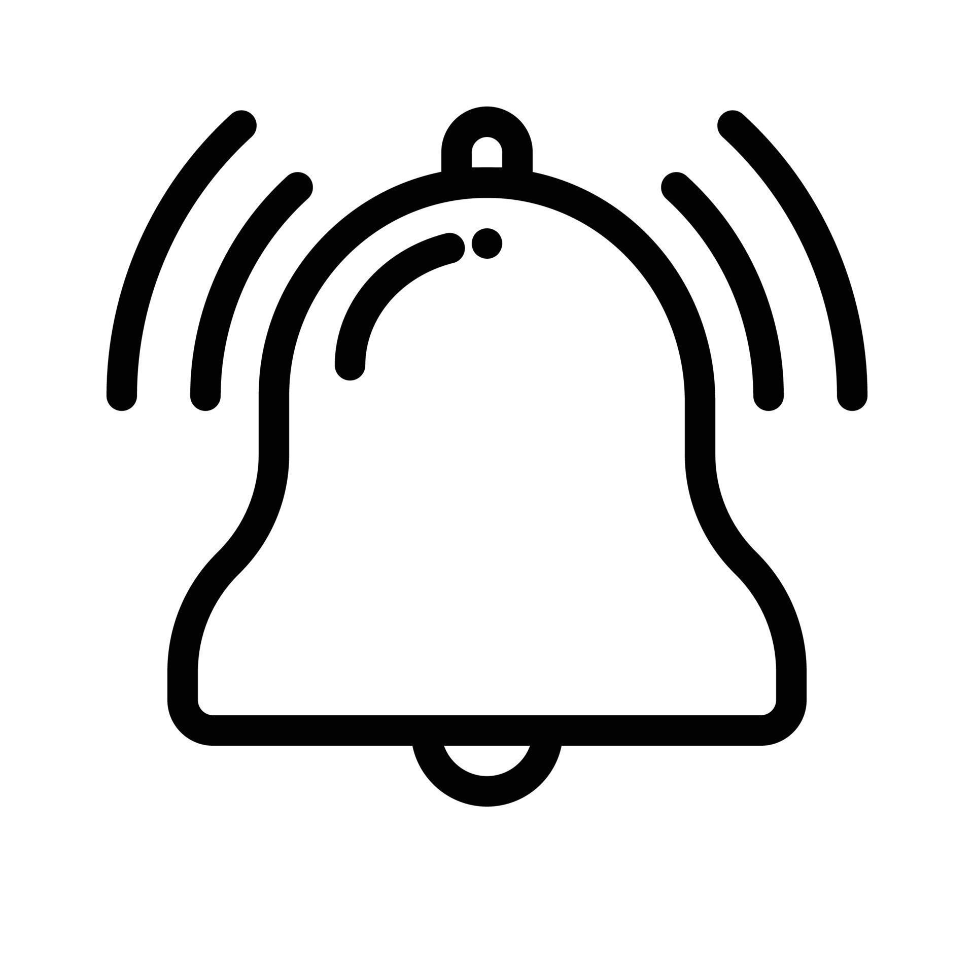 Bell icon. Simple element symbol for template design. Can be used for ...