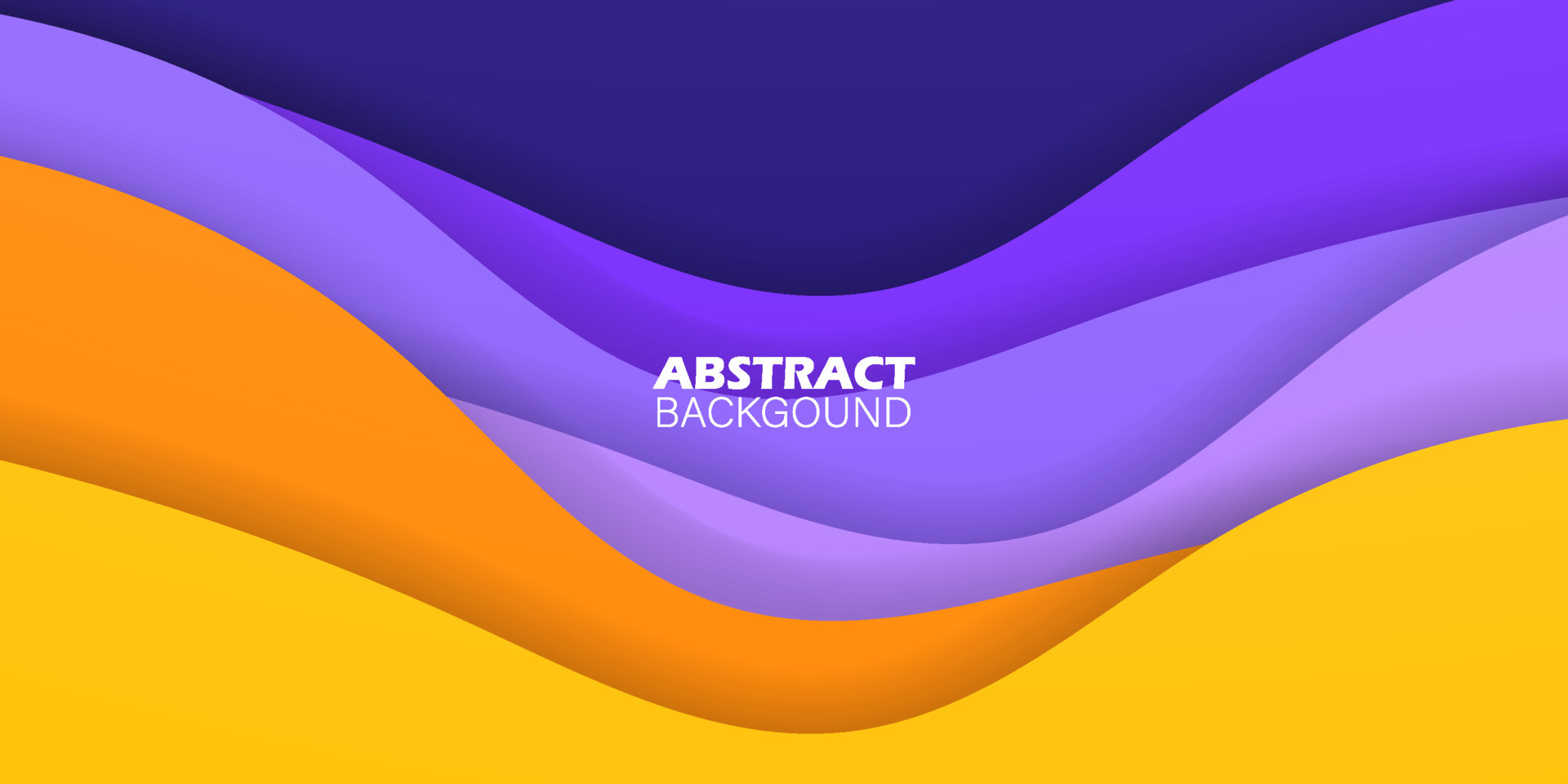Popular Premium Colorful Wavy Abstract Background With Gradient Purple And Orange Soft Color On