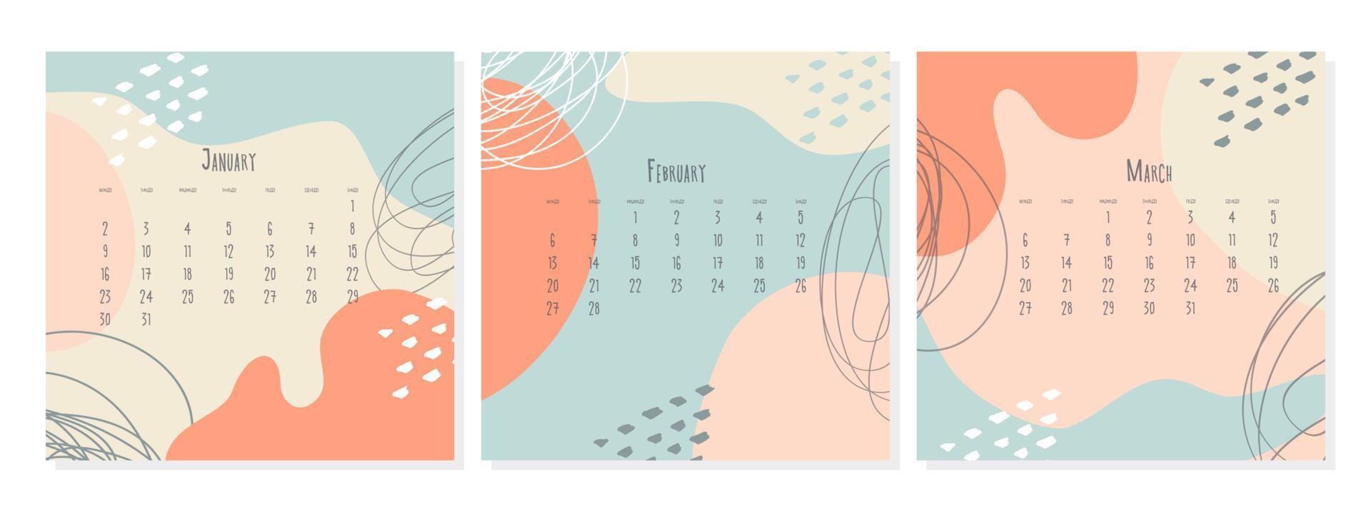 conjunto de plantillas de calendario 2023 por meses enero febrero marzo ... conjunto de plantillas de calendario 2023 por meses enero febrero marzo ...