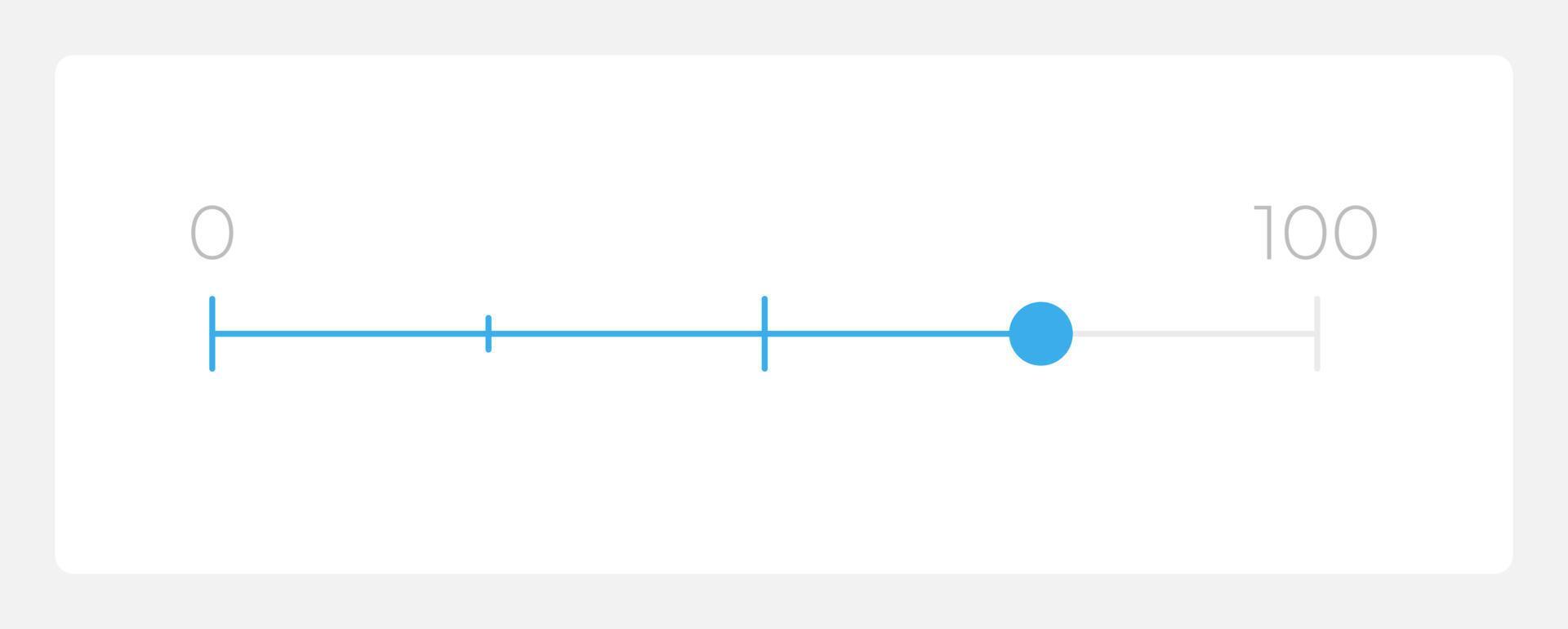 Slider With Dividers Ui Element Template Editable Isolated Vector Dashboard Component Flat