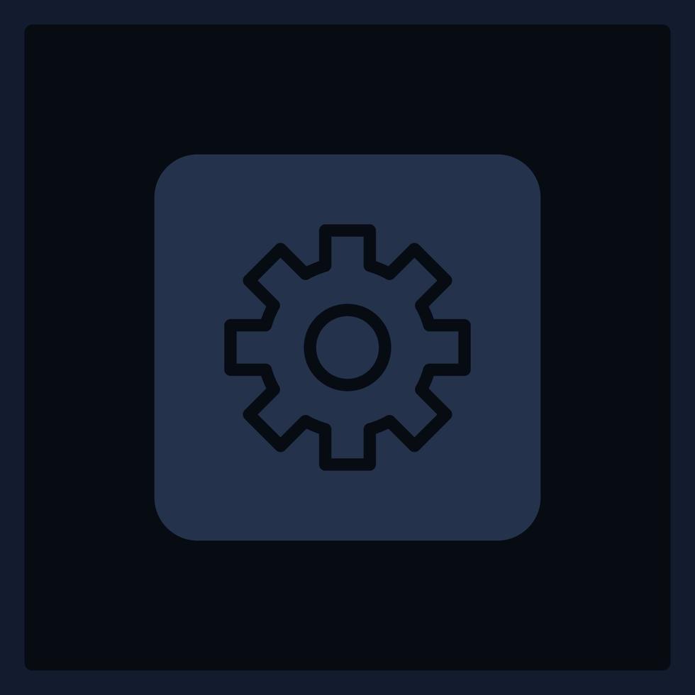 Inactive Settings Button Ui Element Template Editable Isolated Vector Dashboard Component Flat