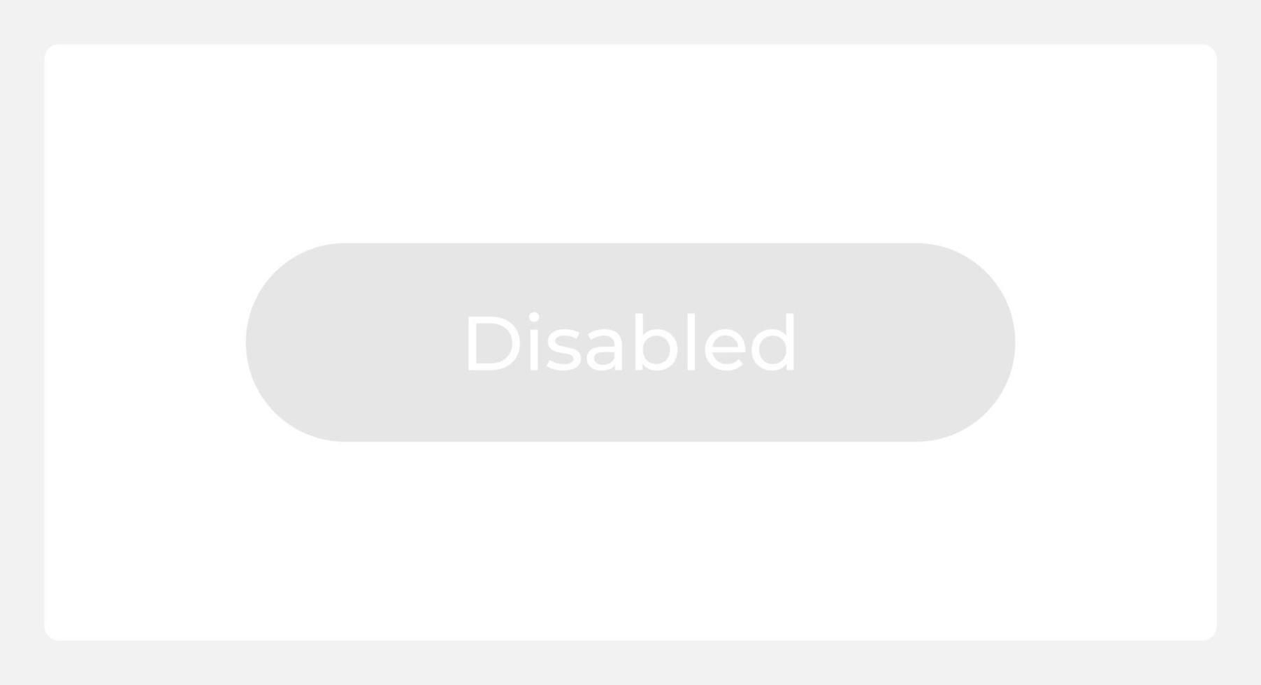 Disabled Register Button Ui Element Template Editable Isolated Vector