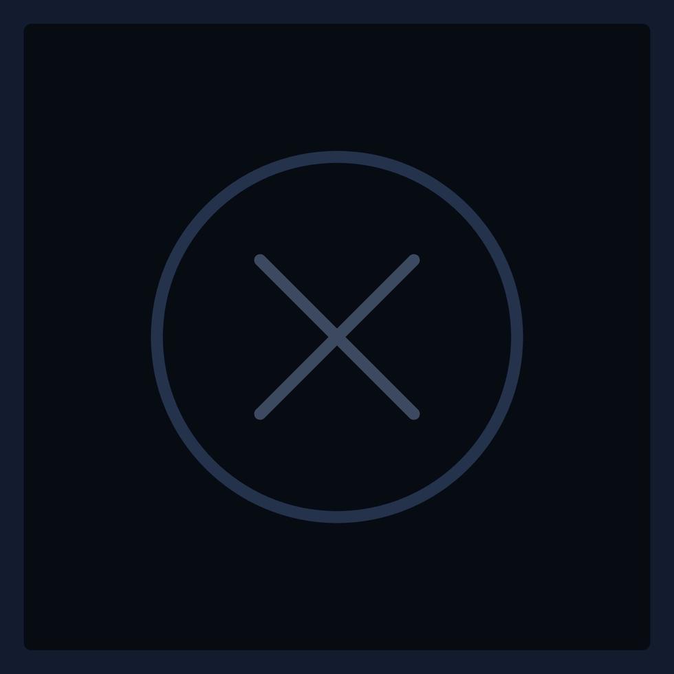 Inactive Cancel Button Ui Element Template Editable Isolated Vector