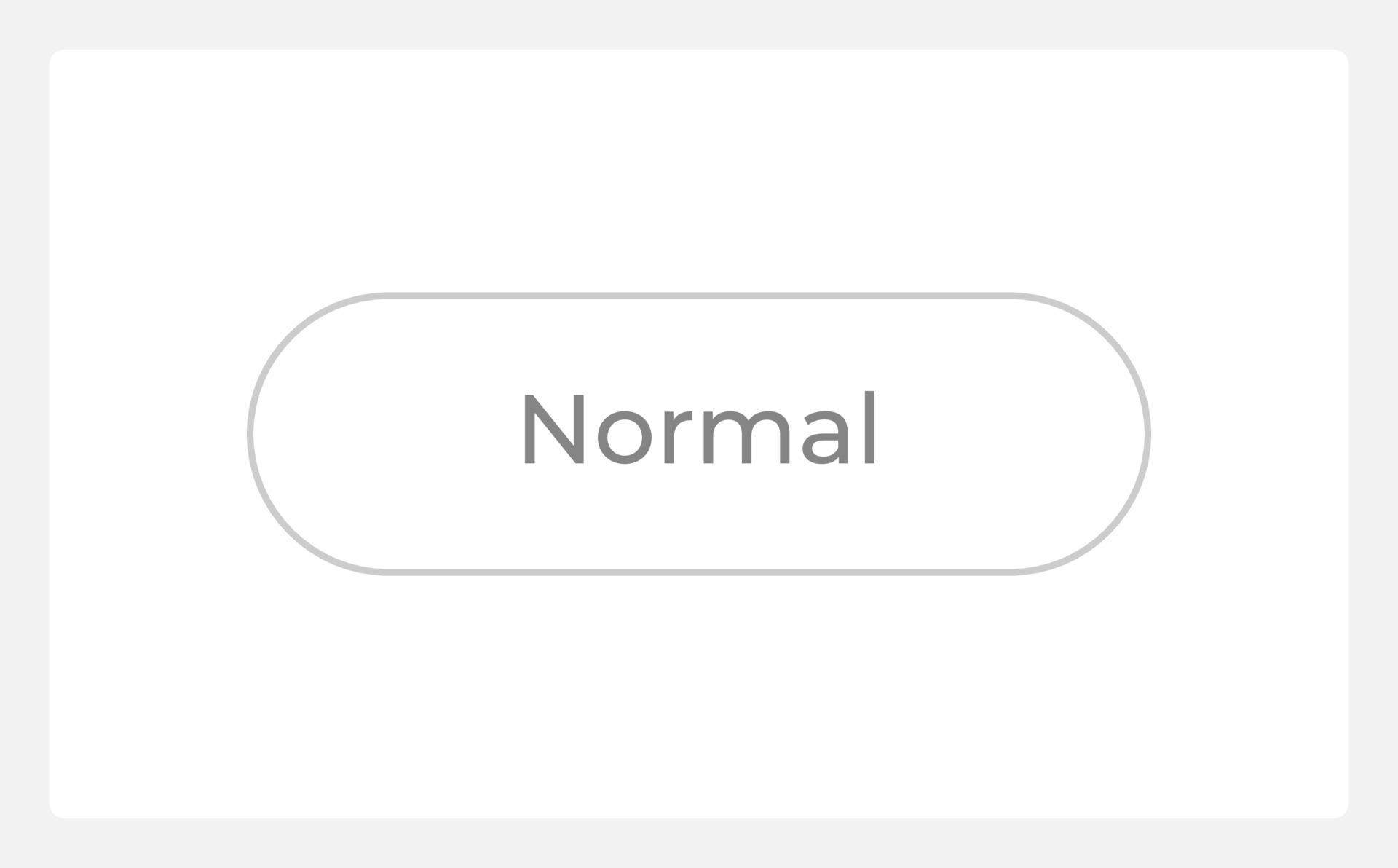Normal Button State Ui Element Template Editable Isolated Vector Dashboard Component Flat User