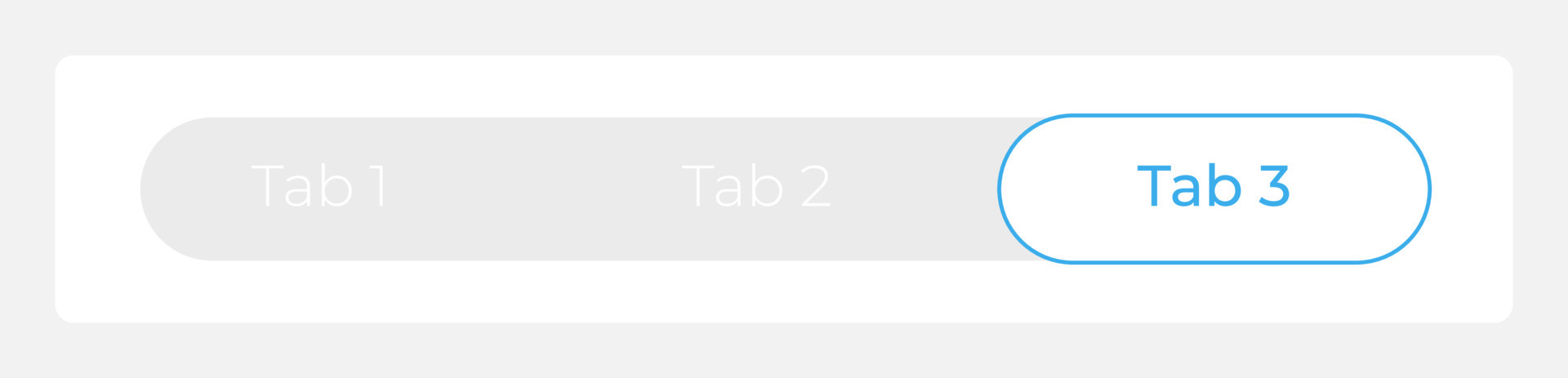 Chosen Third Tab In Menu Bar Ui Element Template Editable Isolated Vector Dashboard Component