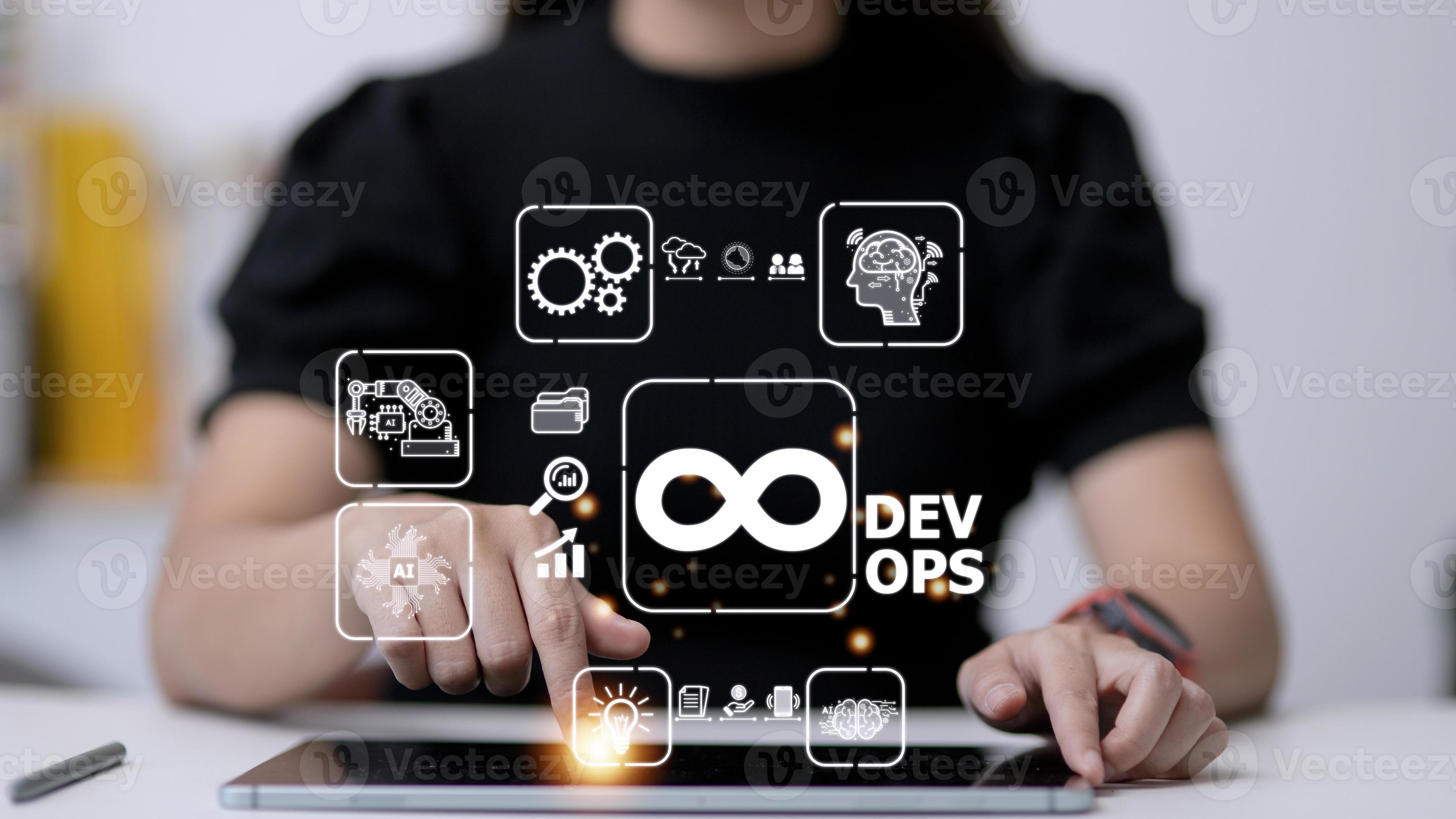 DevOps concept, software development and IT operations, agile programming 15942641 Stock Photo ...