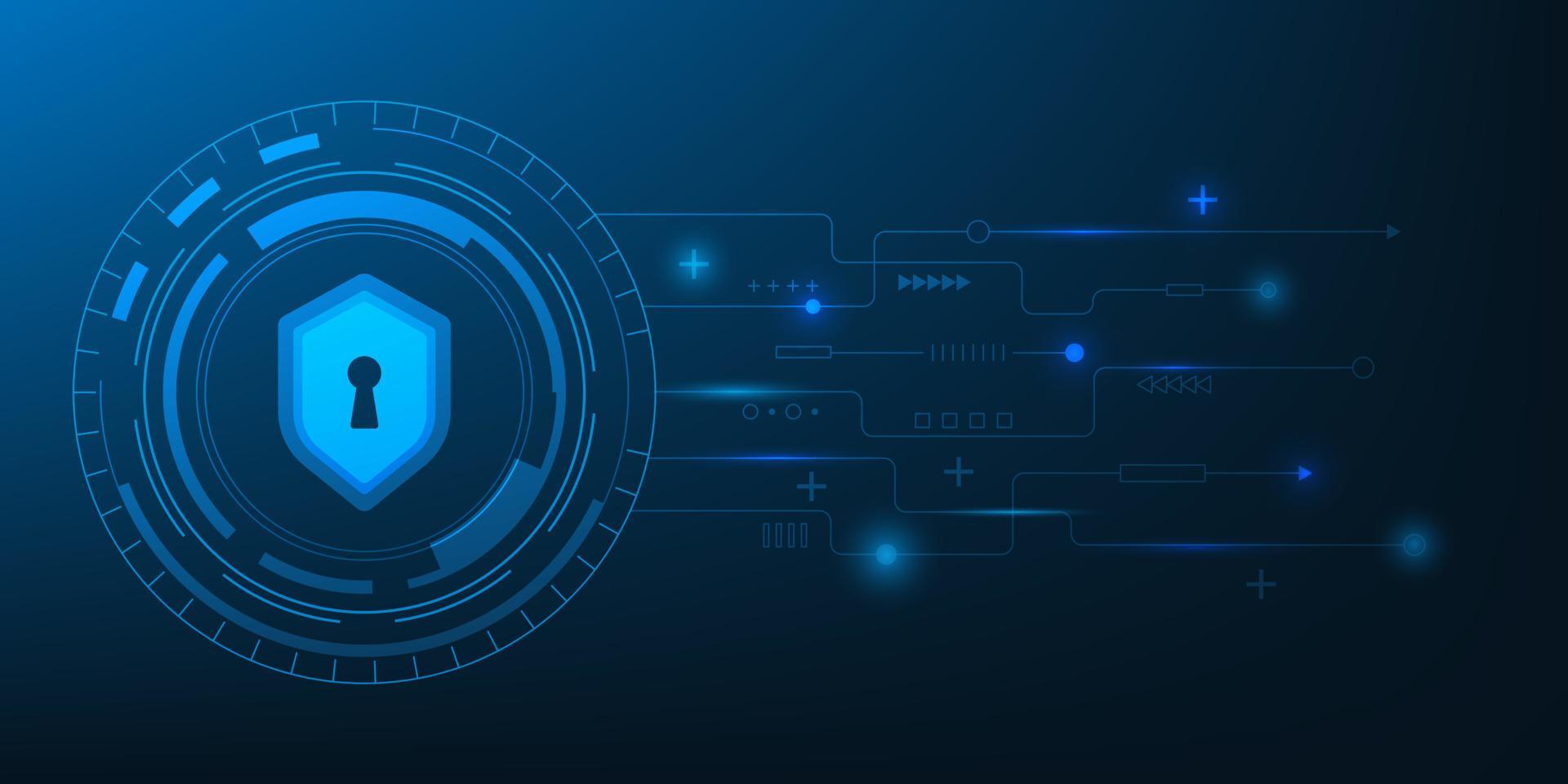 Abstract technology background. Security system concept. Vector ...