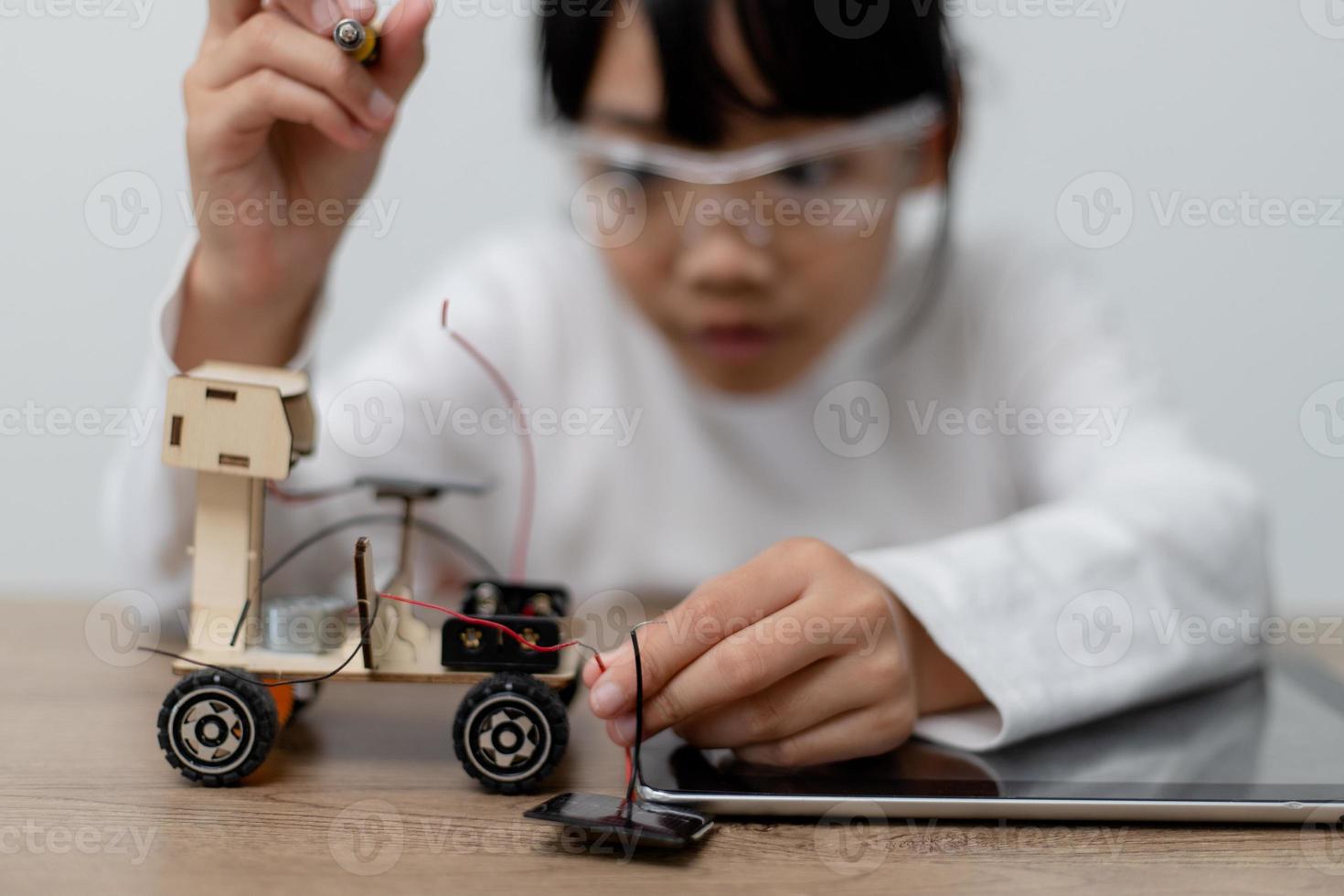 Asia students learn at home in coding robot cars and electronic board ...