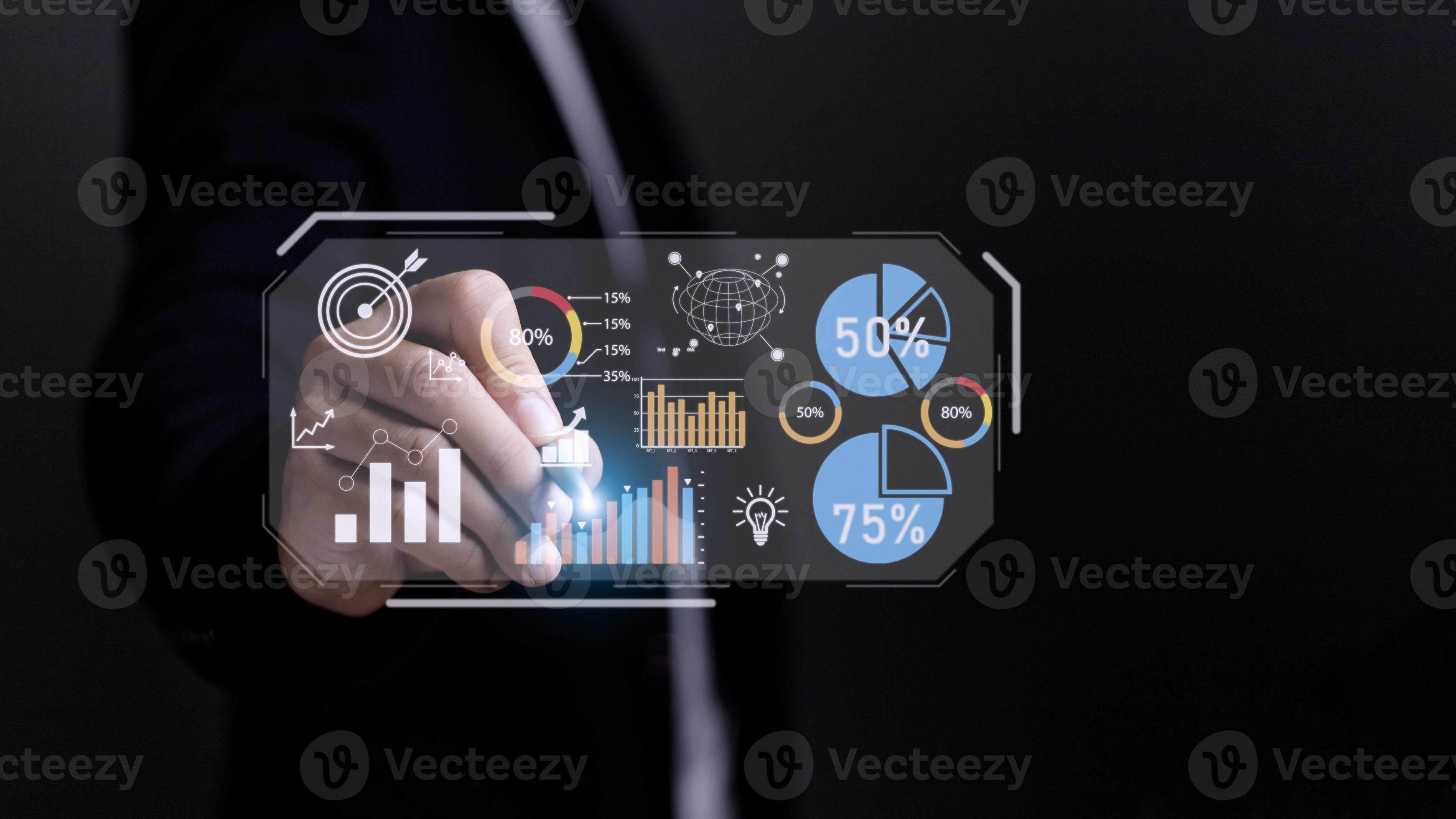 Data Analysis Business Intelligence Bi Business Analytics Ba With Key