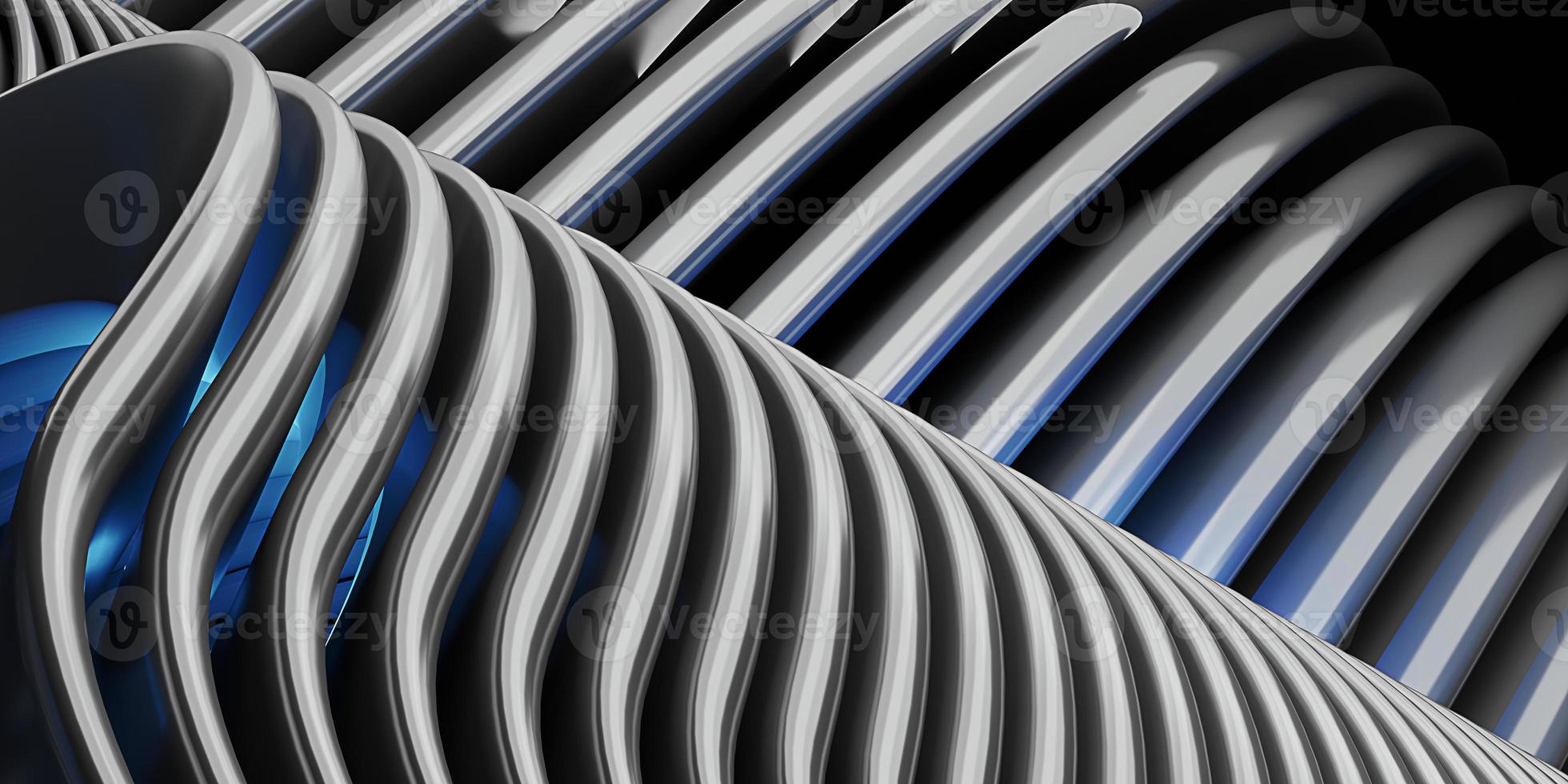 Shiny curves parallel lines rows futuristic wave pattern abstract smooth wave lines background ...