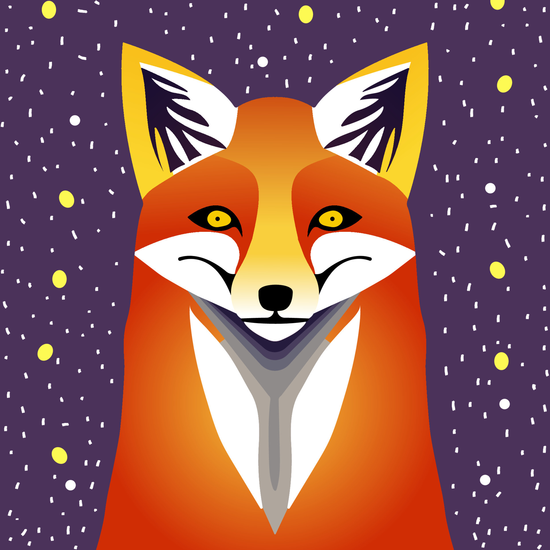 Vector gradient fox illustration 15956259 Vector Art at Vecteezy