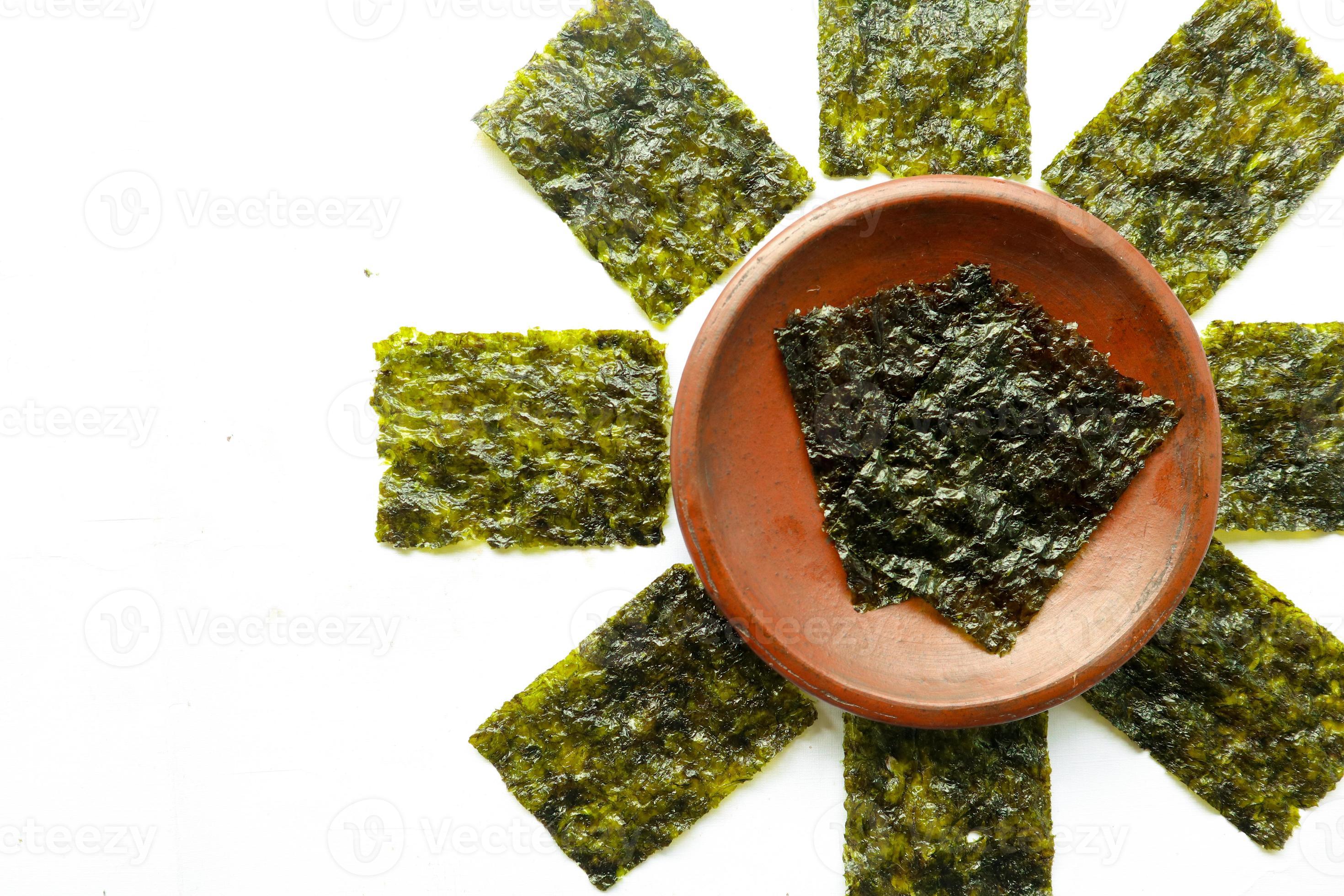 Nori Seaweed Isolated On White Background Japanese Food Nori Dry Seaweed Sheets 15961923