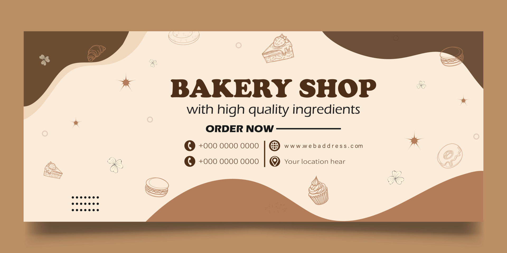 Bakery shop web banner 15973142 Vector Art at Vecteezy Bakery shop web banner 15973142 Vector Art at Vecteezy