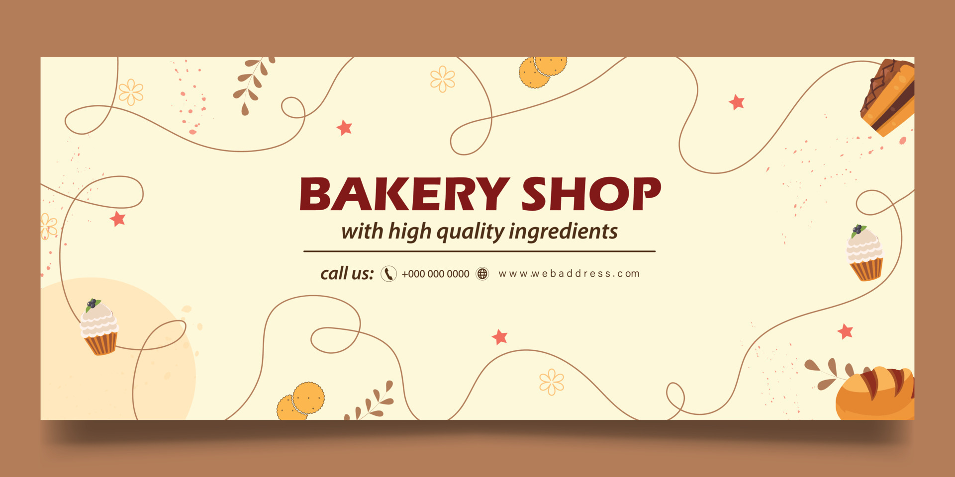 Bakery shop web banner 15973149 Vector Art at Vecteezy Bakery shop web banner 15973149 Vector Art at Vecteezy