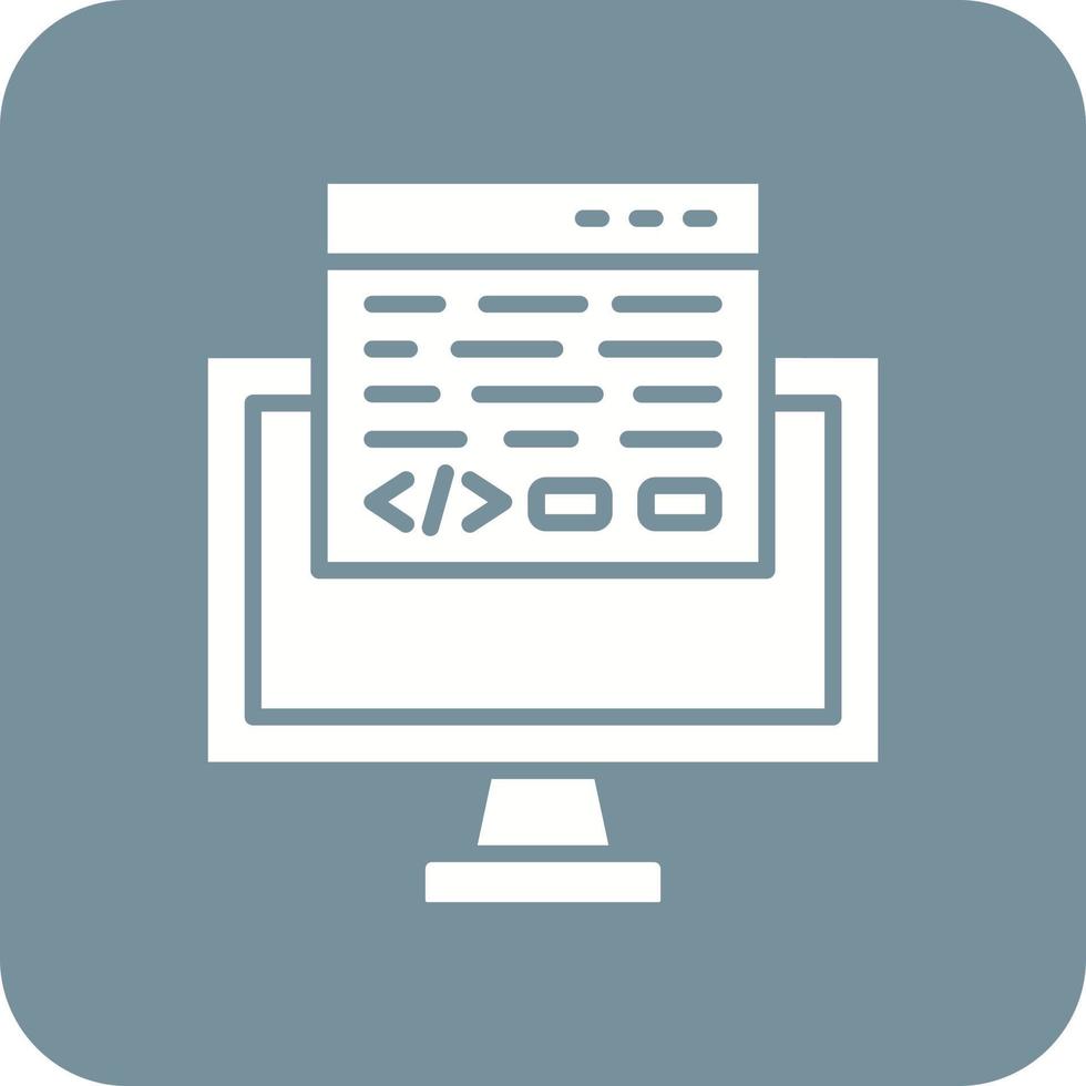 Programming Glyph Round Corner Background Icon 15980880 Vector Art at Vecteezy