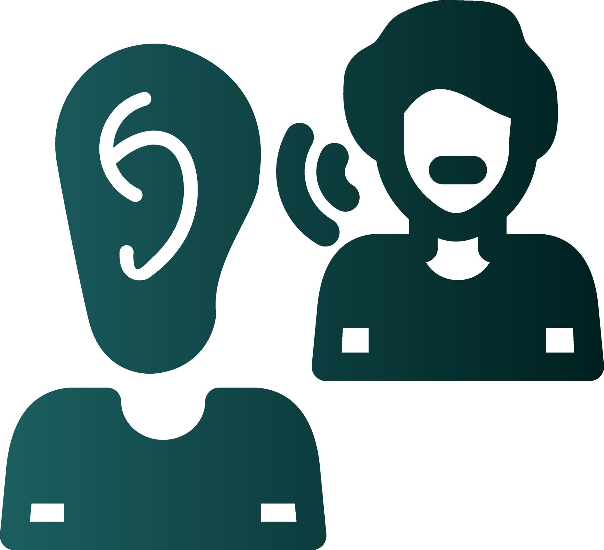 Listening Vector Icon Design 15983919 Vector Art at Vecteezy