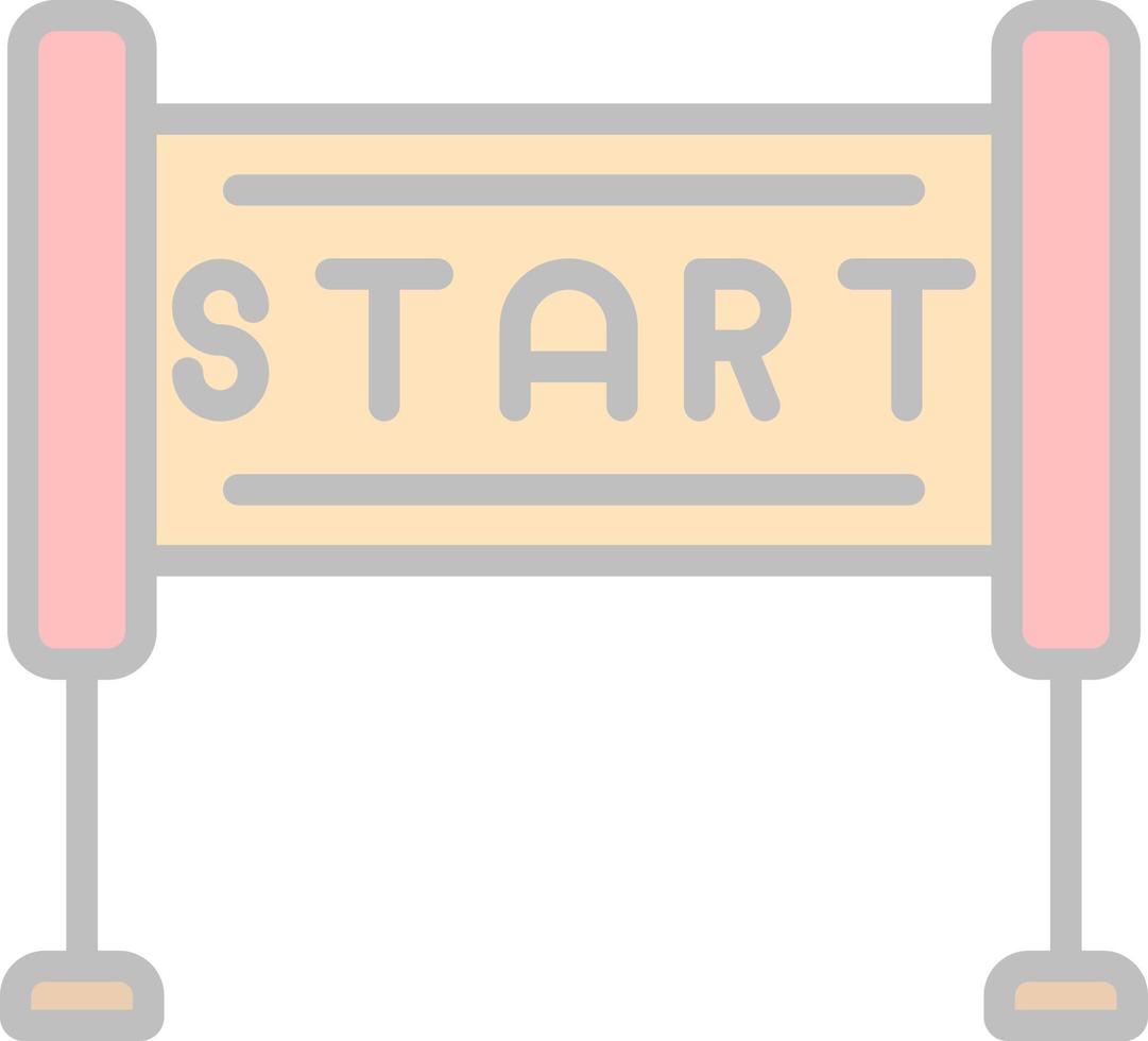 diseño de icono de vector de inicio de carrera 15987219 Vector en Vecteezy