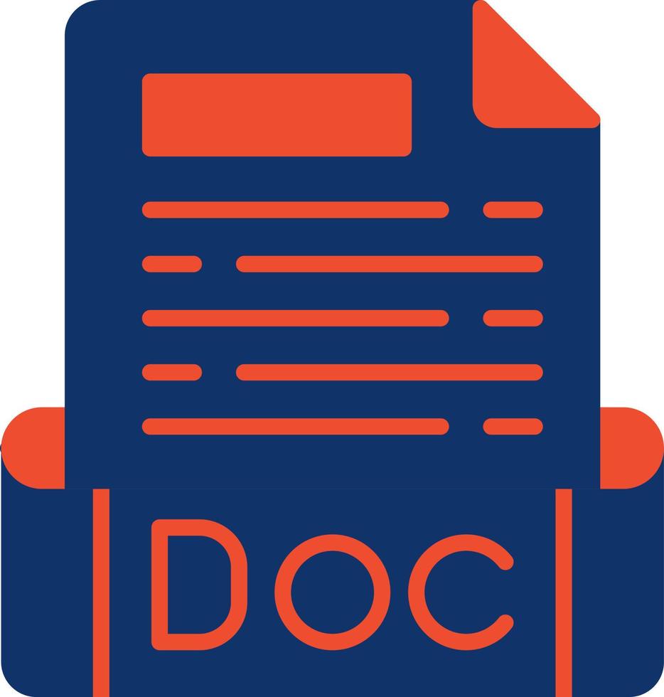 Doc File Format Creative Icon Design 15988179 Vector Art at Vecteezy