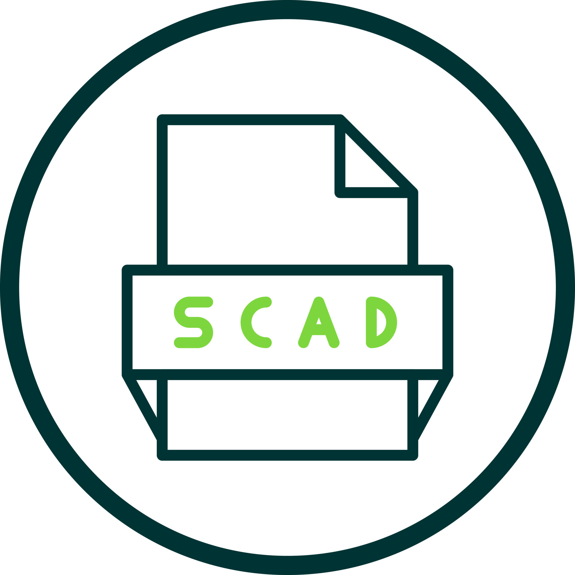 Scad File Format Icon 15988566 Vector Art at Vecteezy
