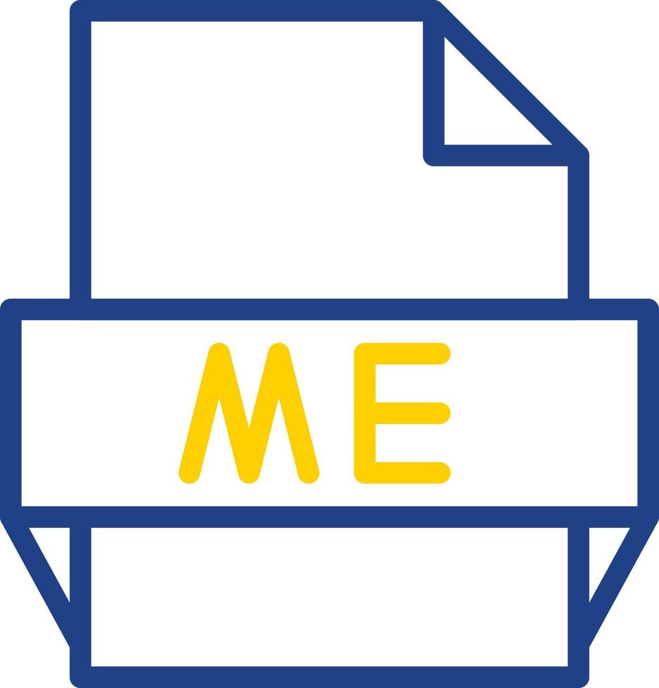 Me File Format Icon 15990732 Vector Art At Vecteezy