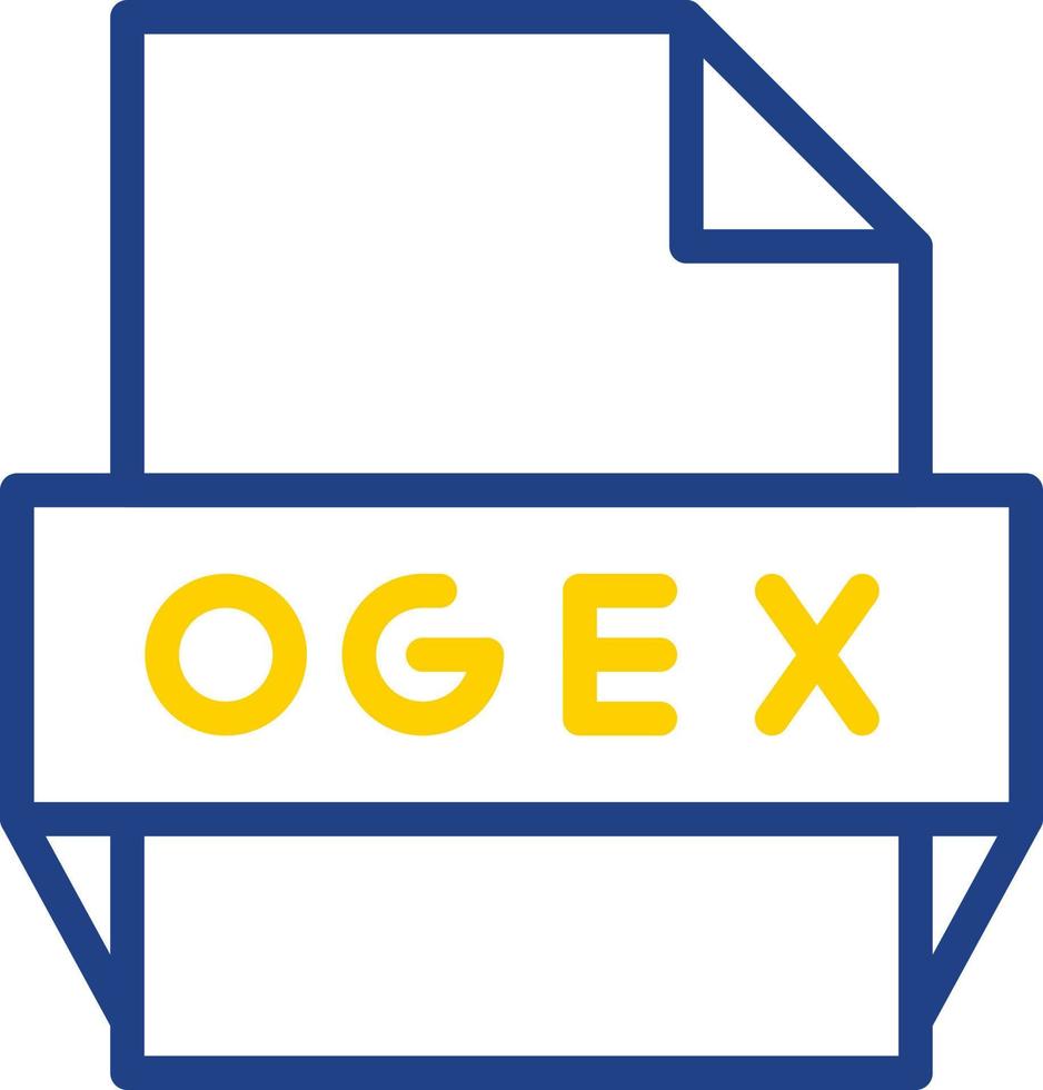 Ogex File Format Icon 15990774 Vector Art at Vecteezy
