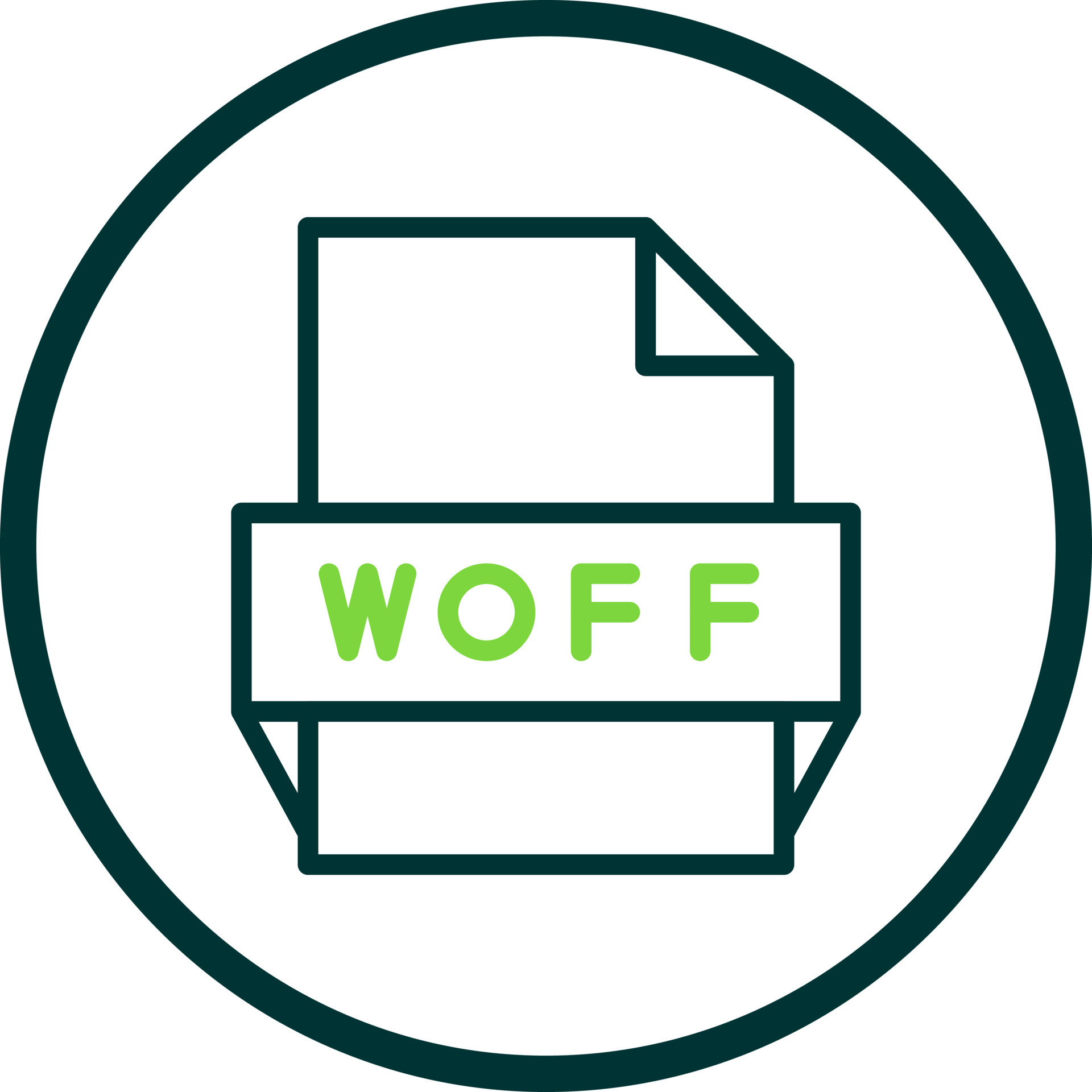 Woff File Format Icon 15991785 Vector Art at Vecteezy