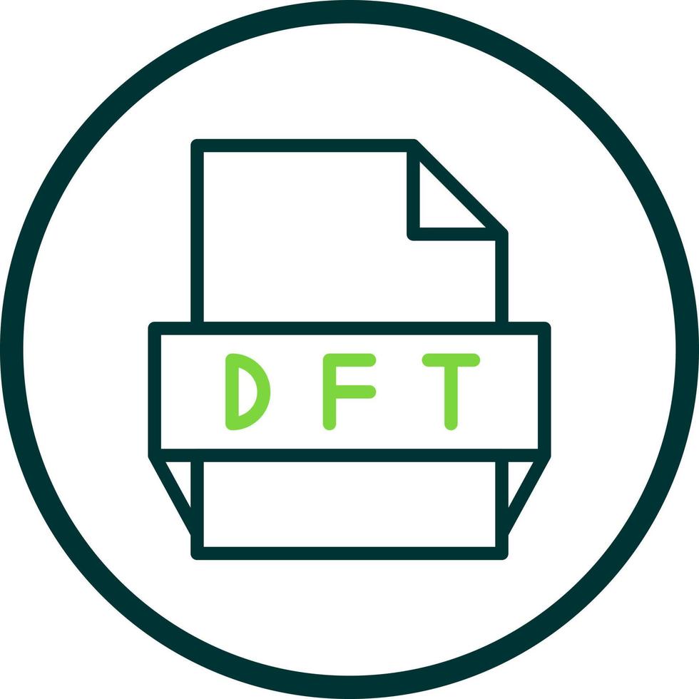 Dft File Format Icon 15991826 Vector Art At Vecteezy
