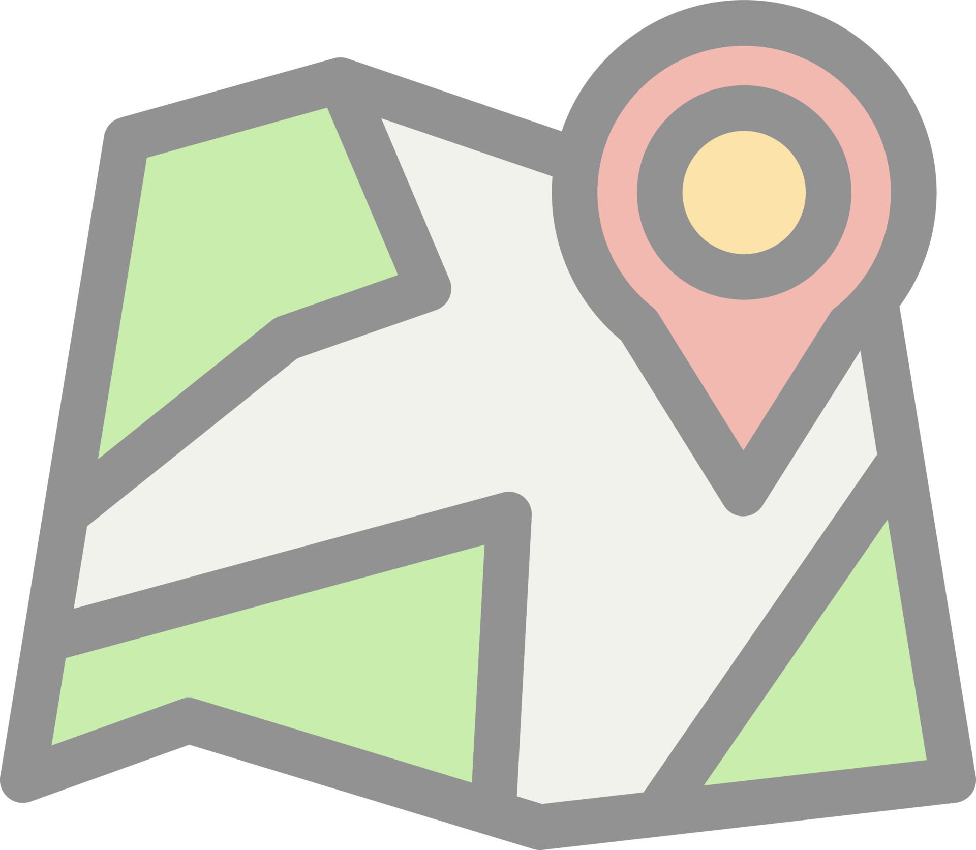 Paper Map Vector Icon Design 15992760 Vector Art at Vecteezy