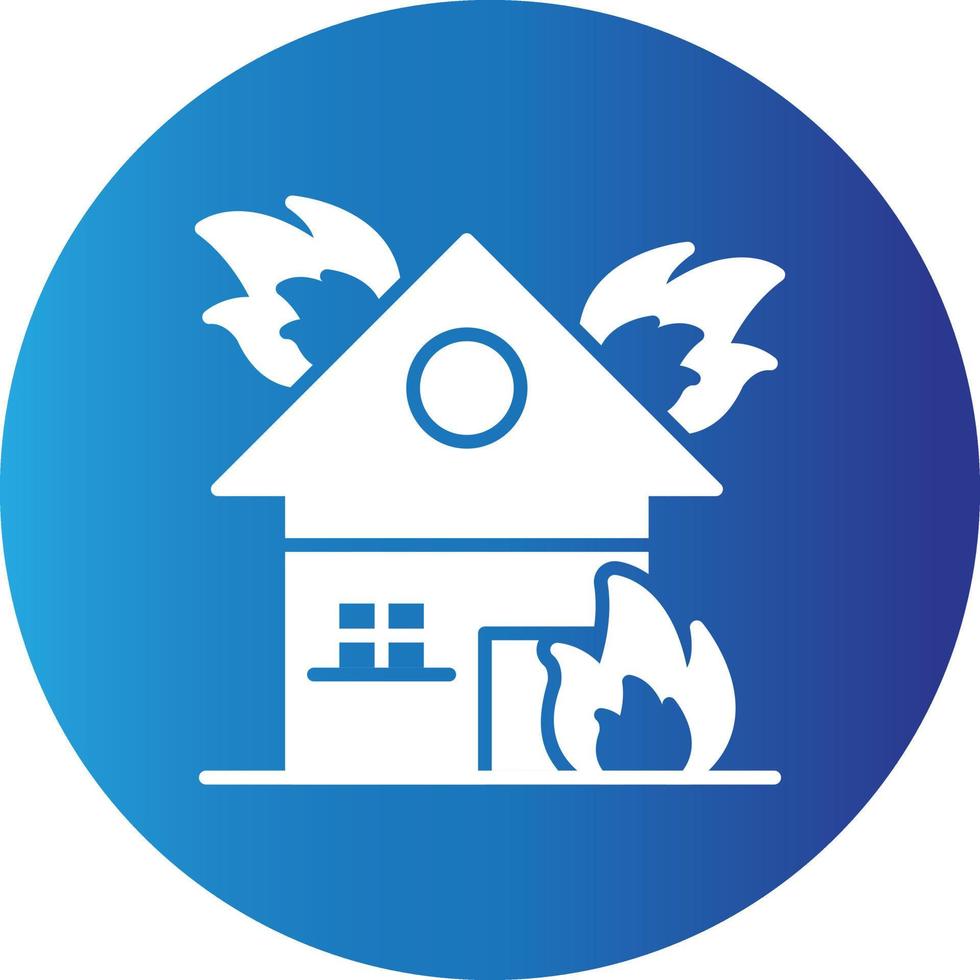 Casa En Llamas Icono Creativo 15993672 Vector En Vecteezy