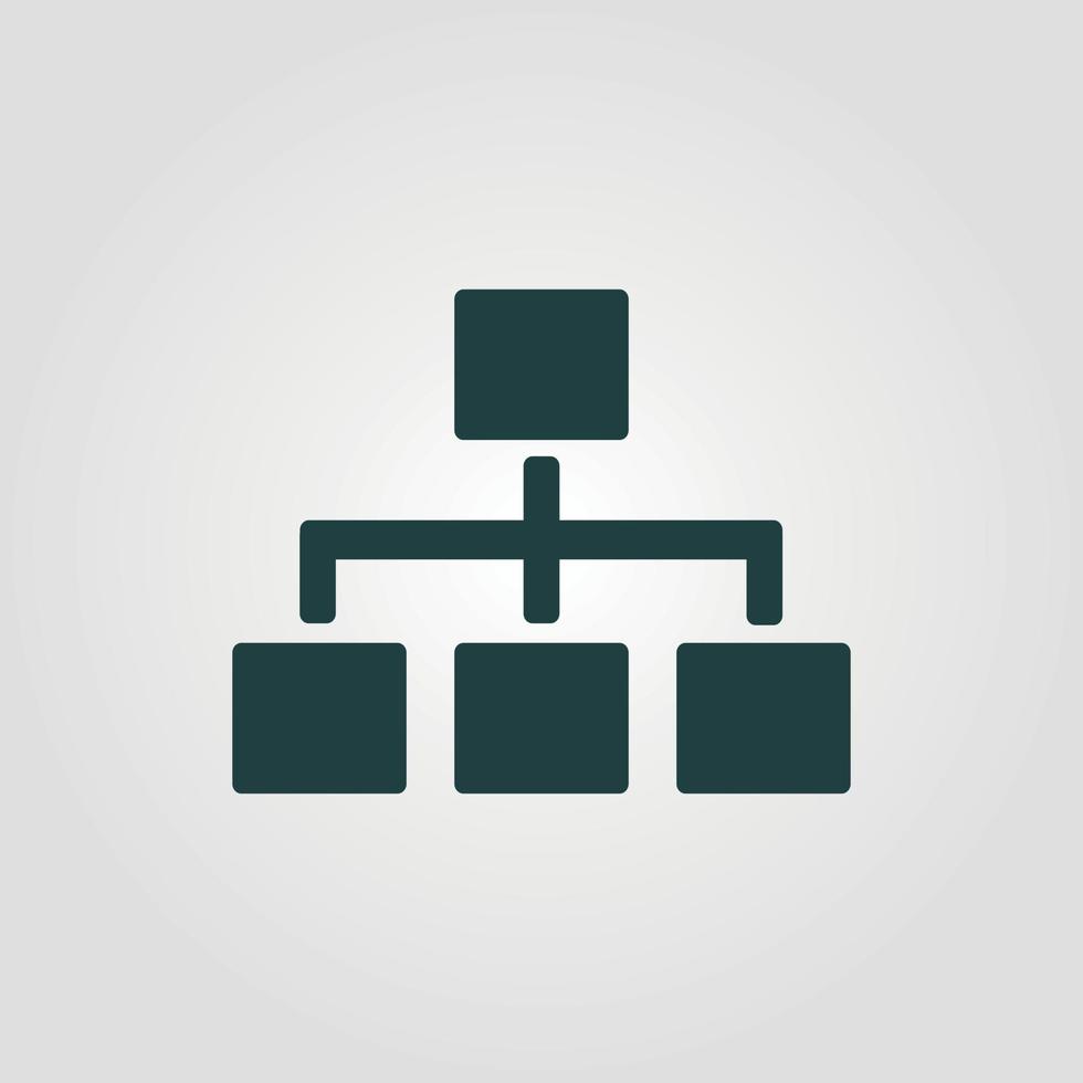 Computer Server vector icon. Black illustration isolated on white ...