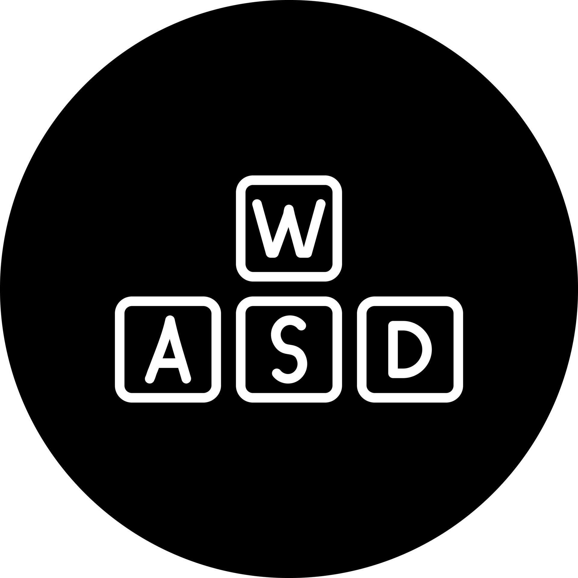 Wasd Vector Icon 15999170 Vector Art at Vecteezy Wasd Vector Icon 15999170 Vector Art at Vecteezy
