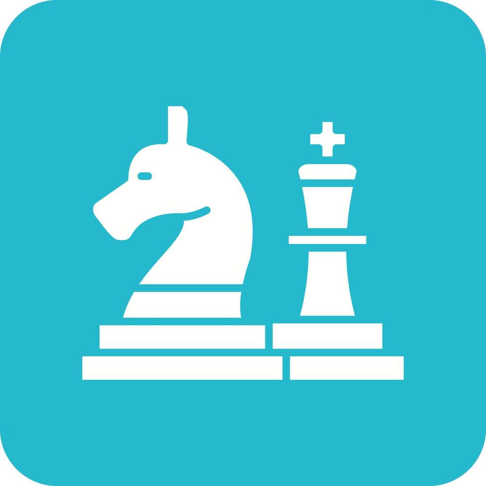 Chess Glyph Round Corner Background Icon 16007476 Vector Art at Vecteezy