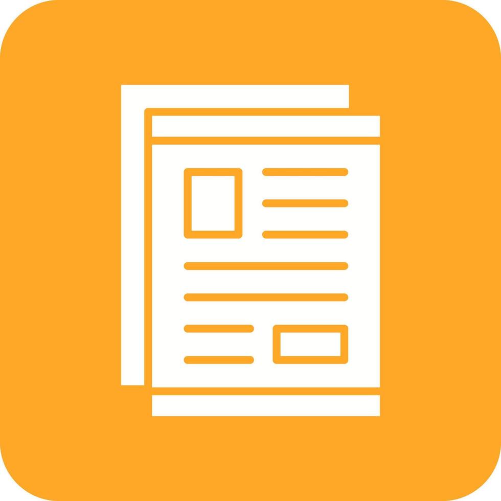 Paper Glyph Round Corner Background Icon 16009586 Vector Art at Vecteezy