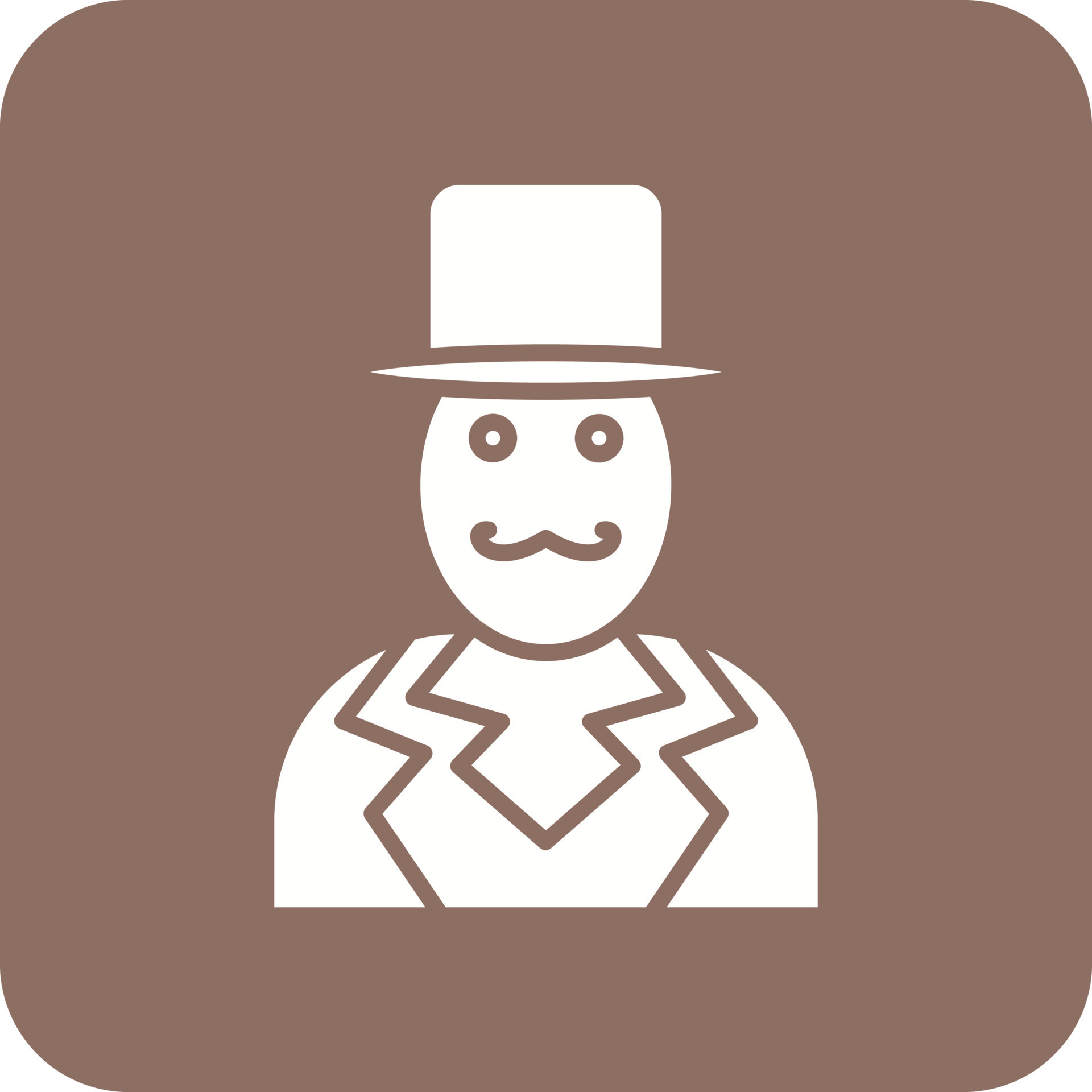 Master Of Ceremonies Glyph Round Corner Background Icon 16009796 Vector Art At Vecteezy