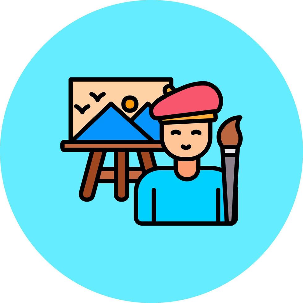 Artist Creative Icon Design 16010969 Vector Art at Vecteezy