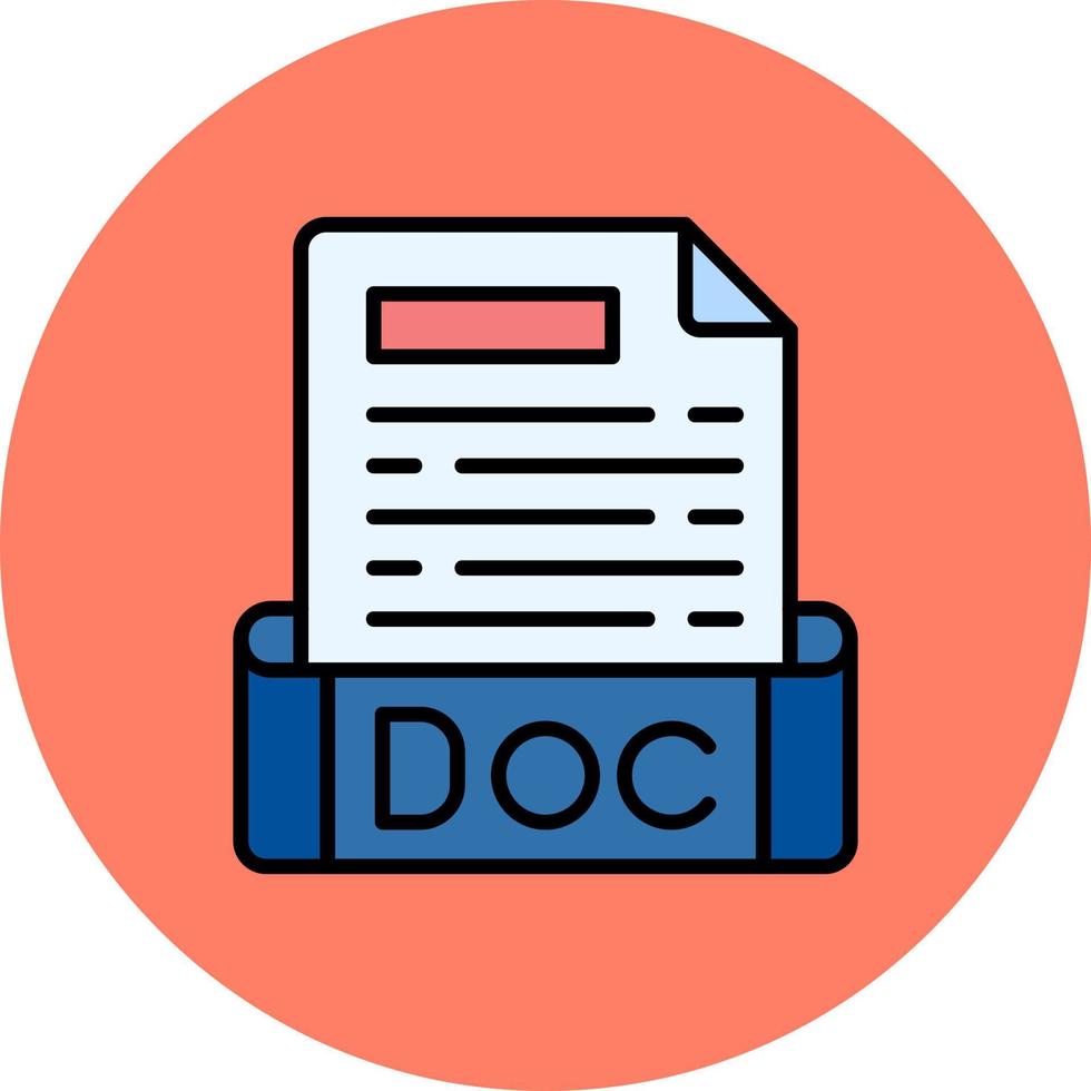 Doc File Format Creative Icon Design 16011711 Vector Art at Vecteezy