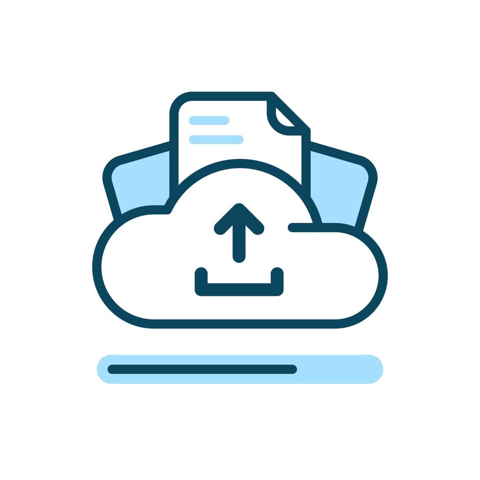 Download Or Upload Data File Progress Concept Illustration Flat Design Vector Eps10 Modern