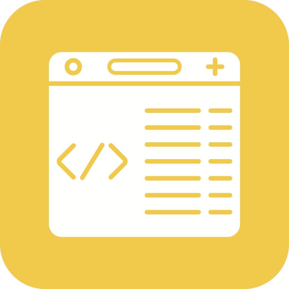 Programming Glyph Round Corner Background Icon 16029757 Vector Art at Vecteezy