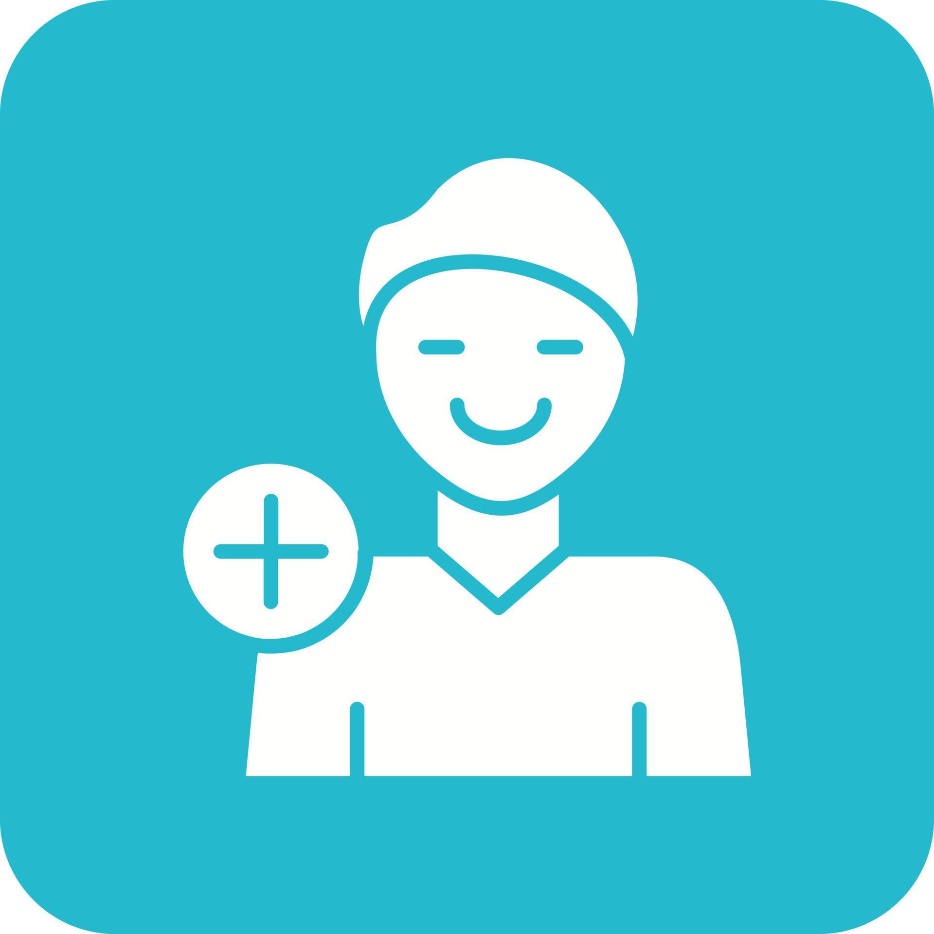 Follow Glyph Round Corner Background Icon 16030373 Vector Art At Vecteezy