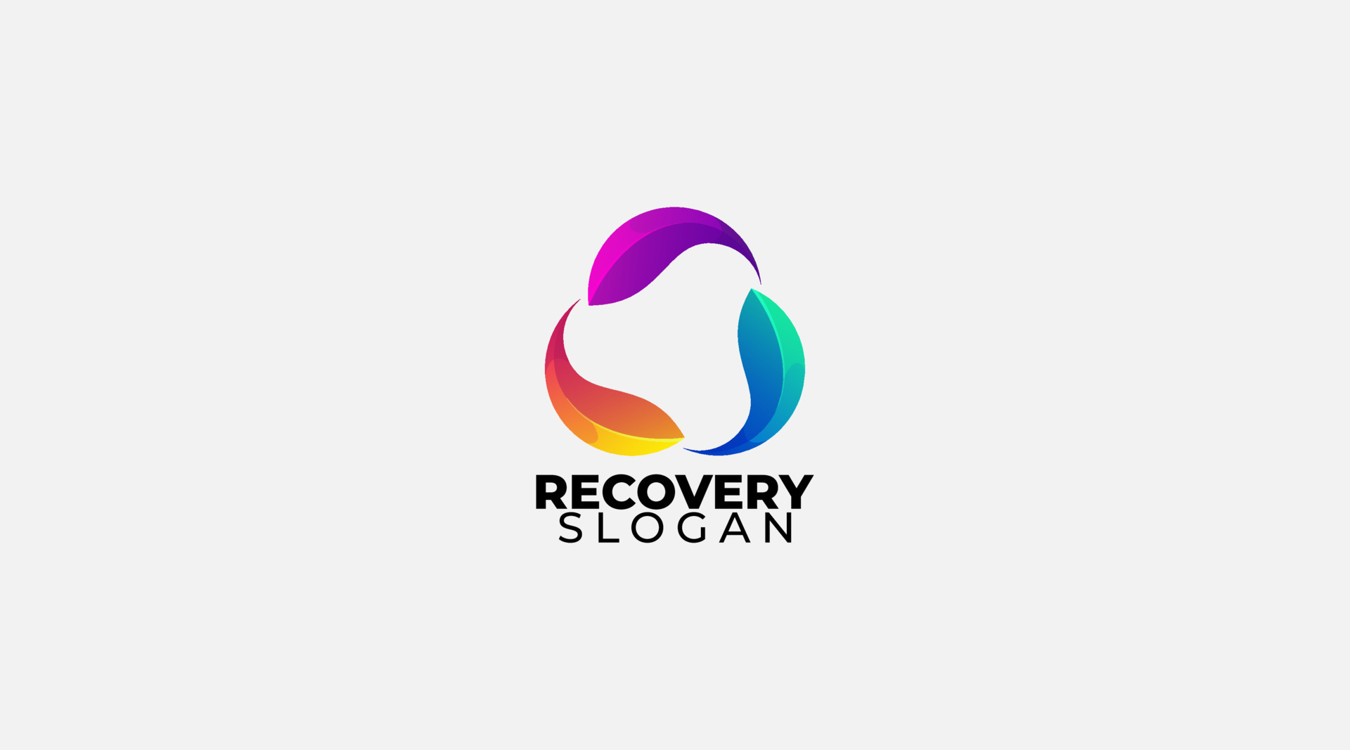 Gradient recovery vector logo design illustration 16030563 Vector Art at Vecteezy