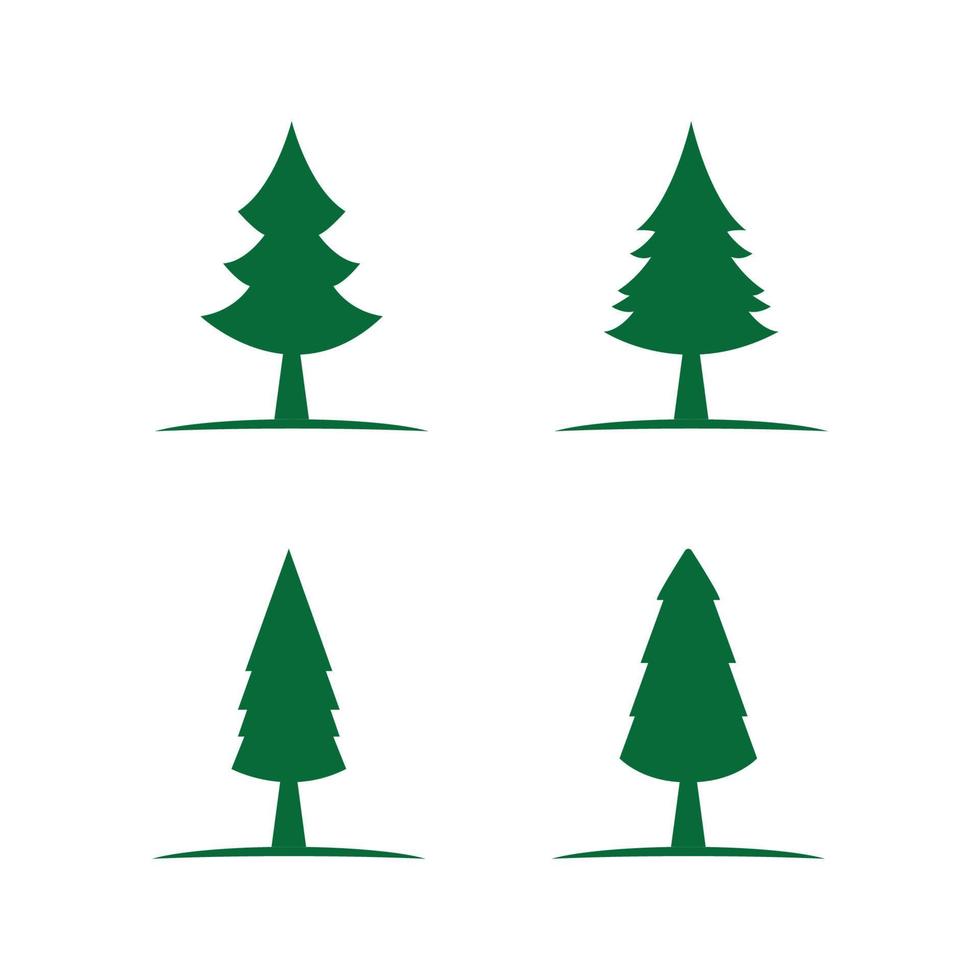 Pine tree illustration vector flat design template 16030918 Vector Art ...