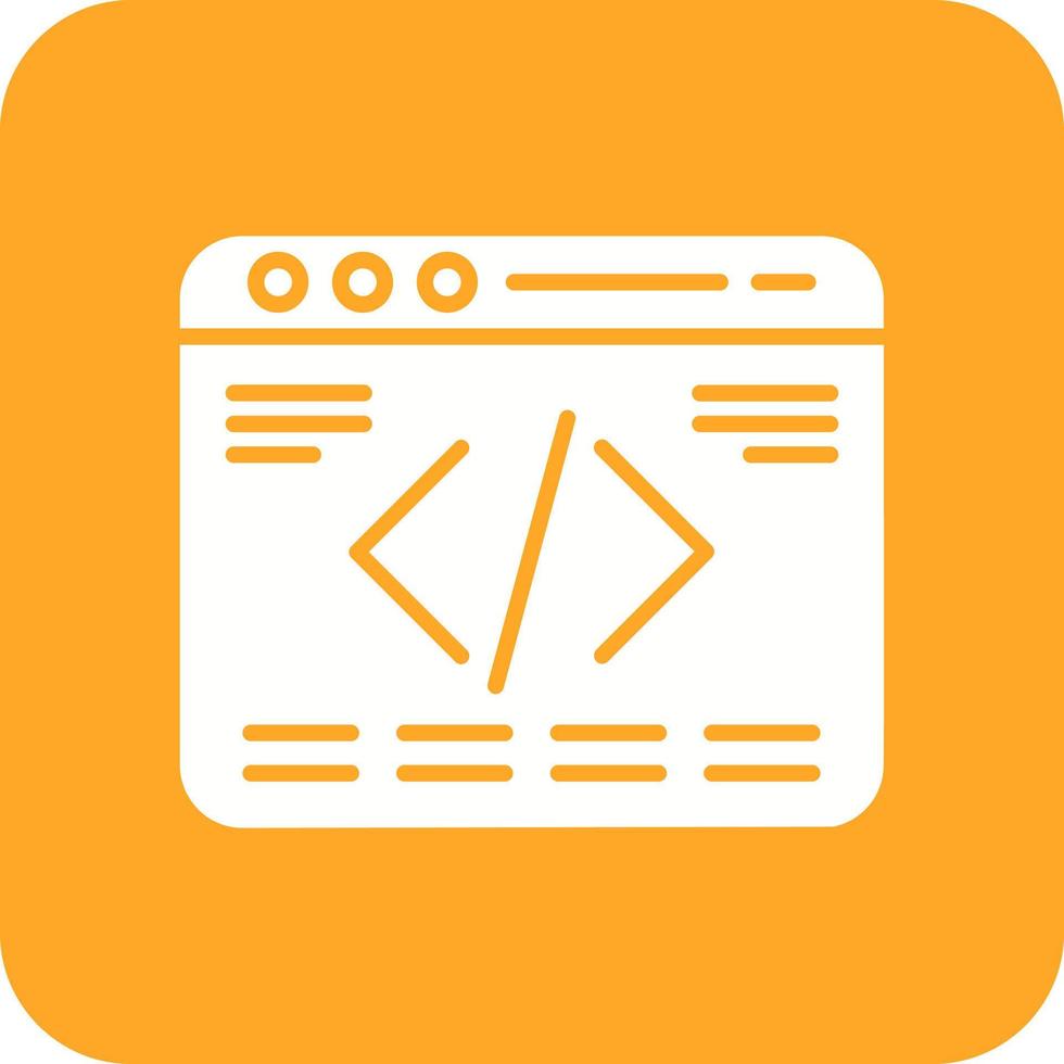 Web Programming Glyph Round Corner Background Icon 16032952 Vector Art at Vecteezy