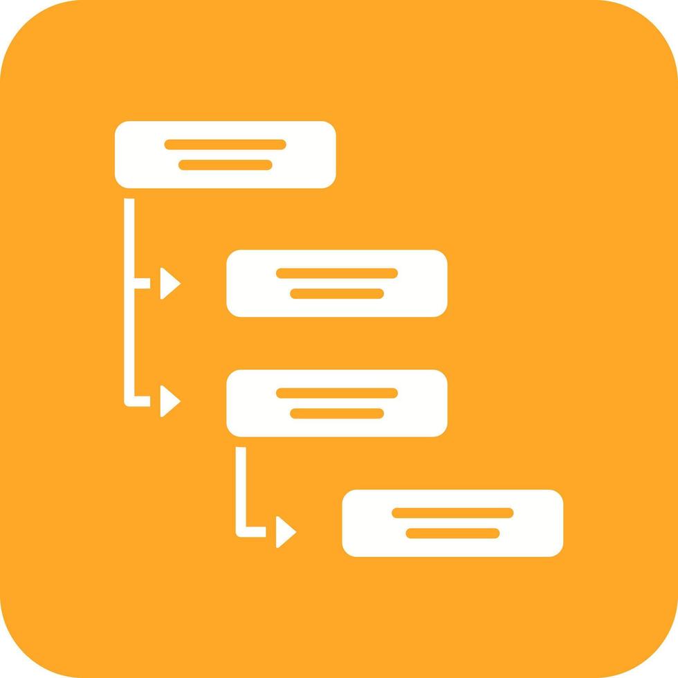 Dependencies Glyph Round Corner Background Icon 16033306 Vector Art at ...