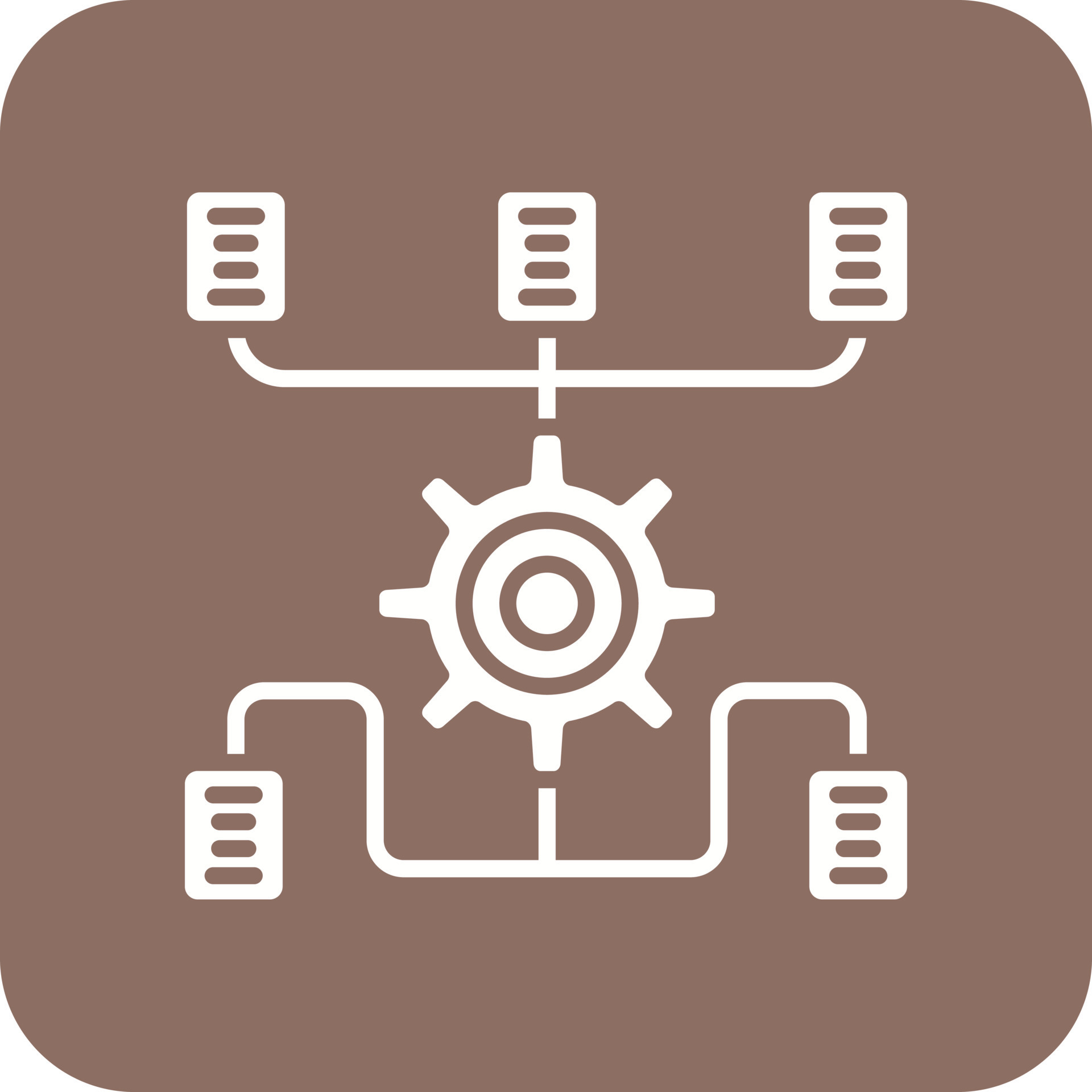 Algorithm Glyph Round Corner Background Icon 16033321 Vector Art at ...