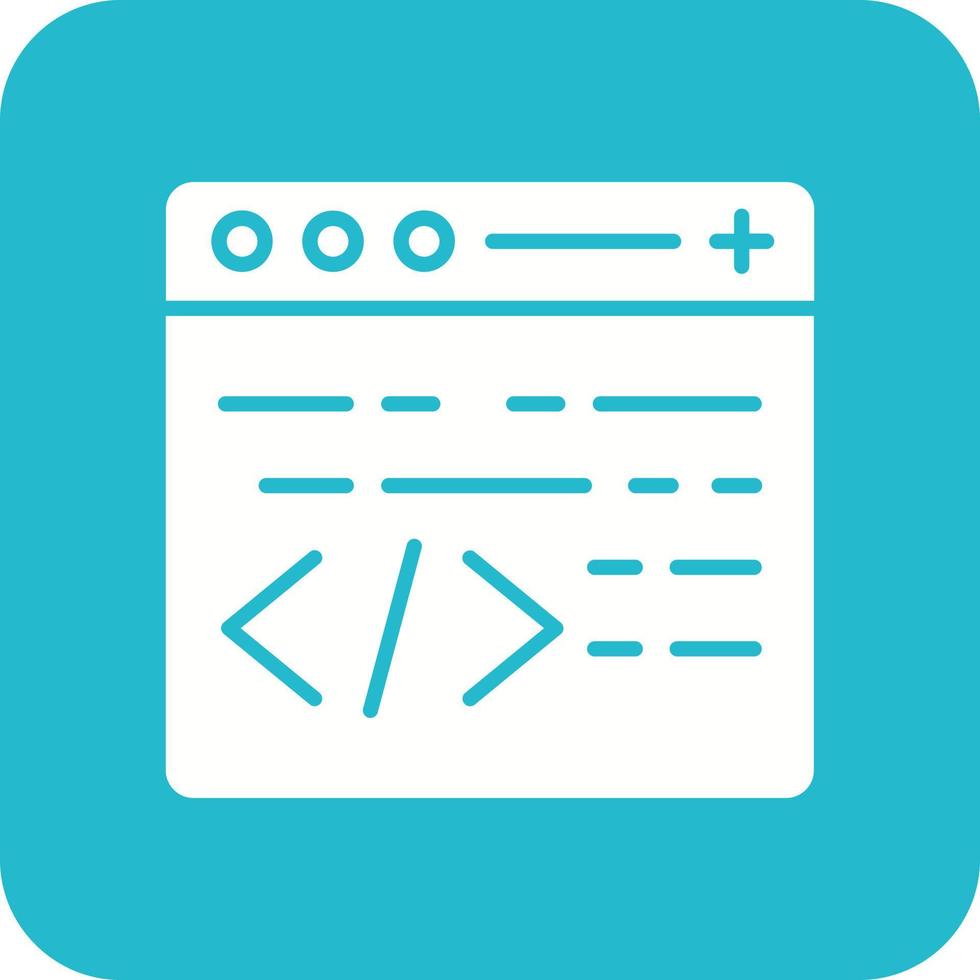 Programming Glyph Round Corner Background Icon 16033322 Vector Art at Vecteezy