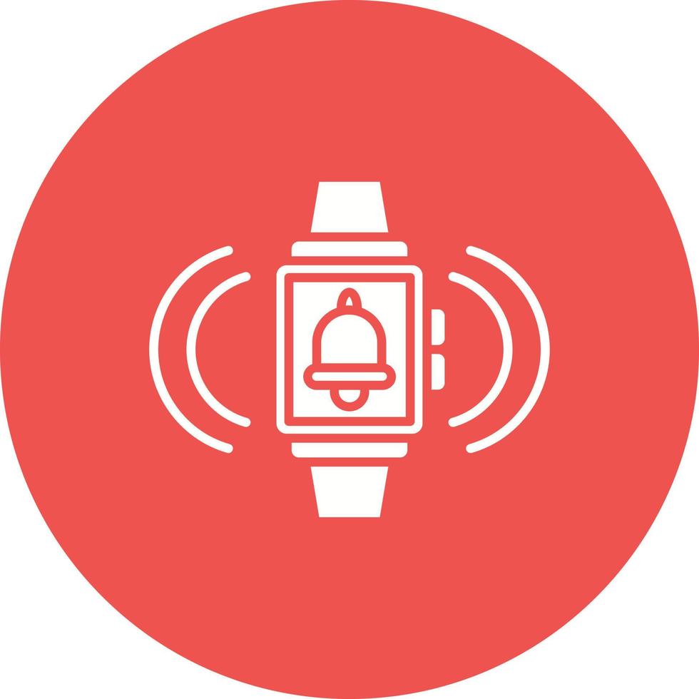 Smartwatch Alarm Glyph Circle Icon 16033738 Vector Art at Vecteezy