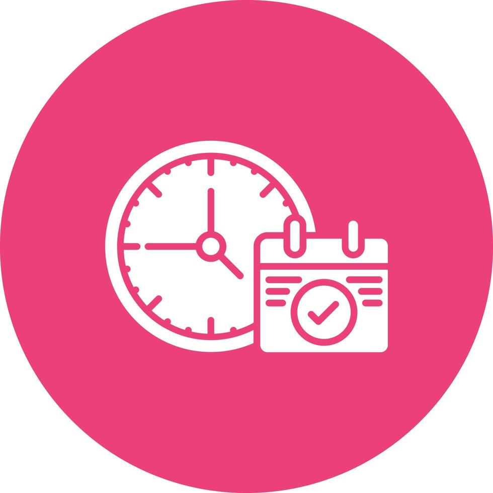 Time Plan Glyph Circle Icon 16033766 Vector Art at Vecteezy