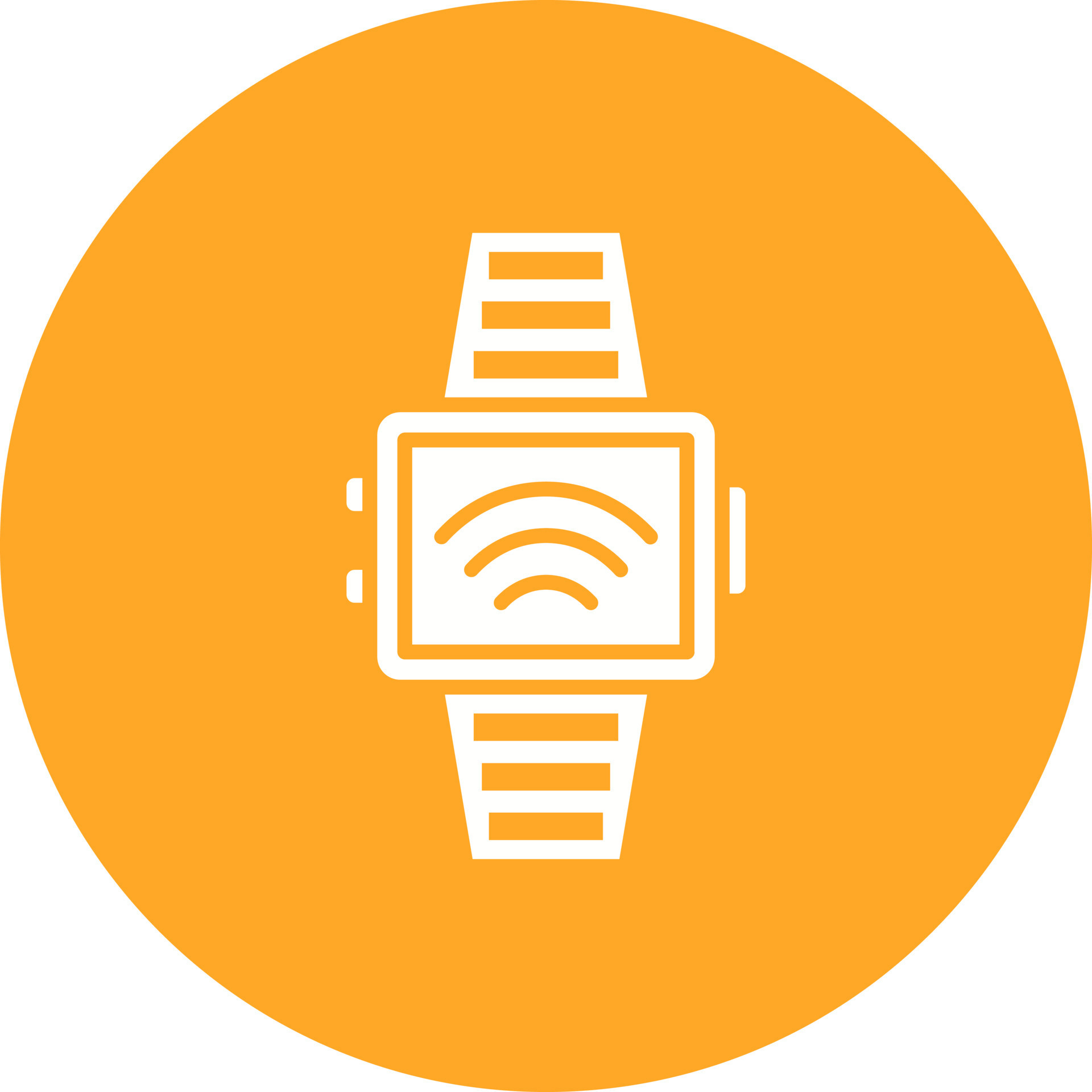 Smartwatch Glyph Circle Icon 16035121 Vector Art at Vecteezy