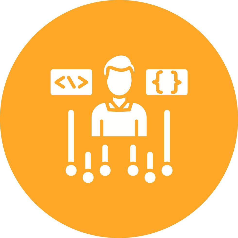 Programming Skills Glyph Circle Icon 16040533 Vector Art at Vecteezy