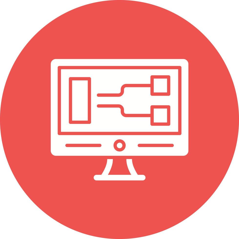 Visual Programming Glyph Circle Icon 16040750 Vector Art at Vecteezy